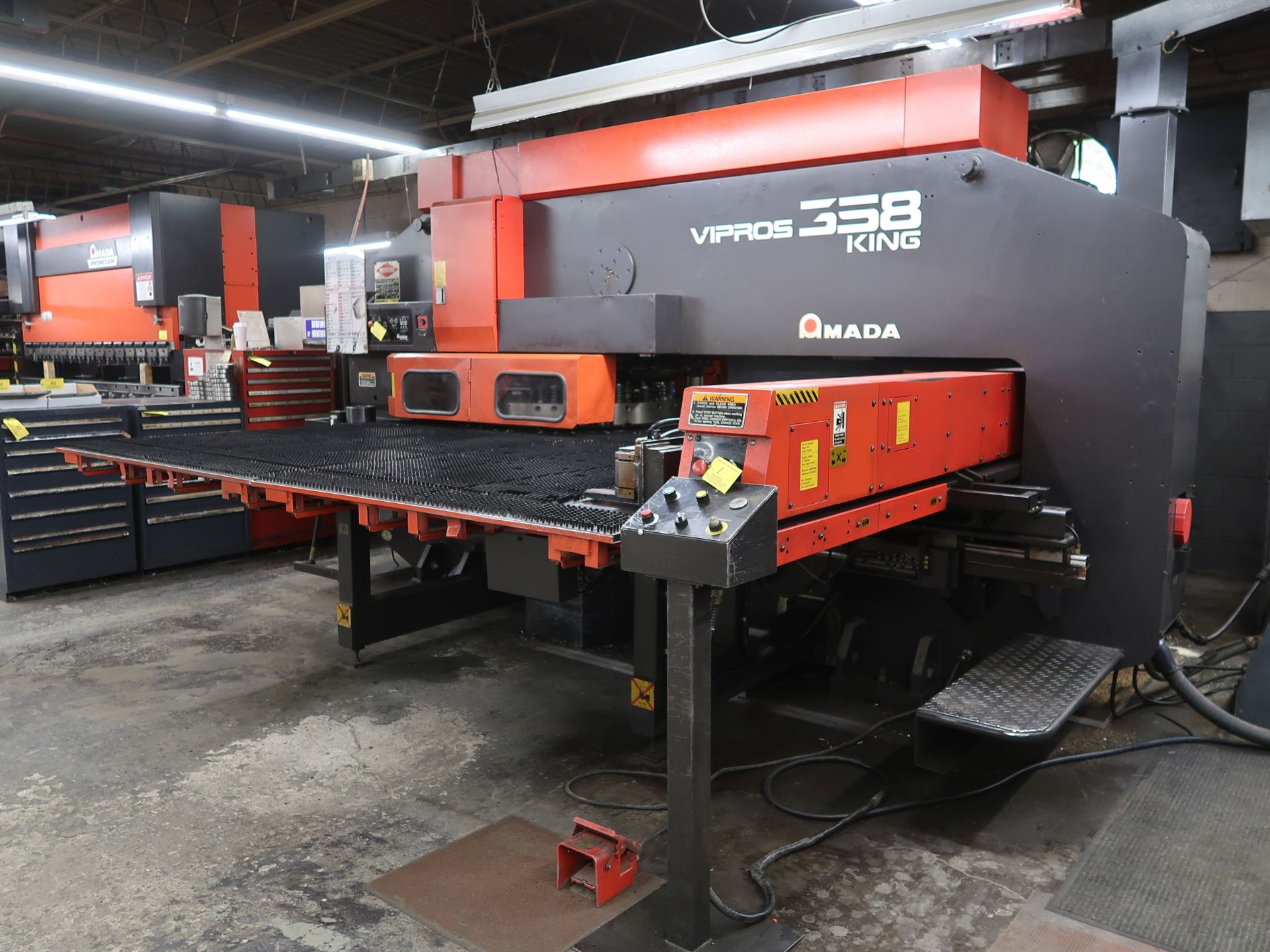1997 Amada CNC 30 Ton Turret Punch Press Model Vipros 358 King, S/N ...