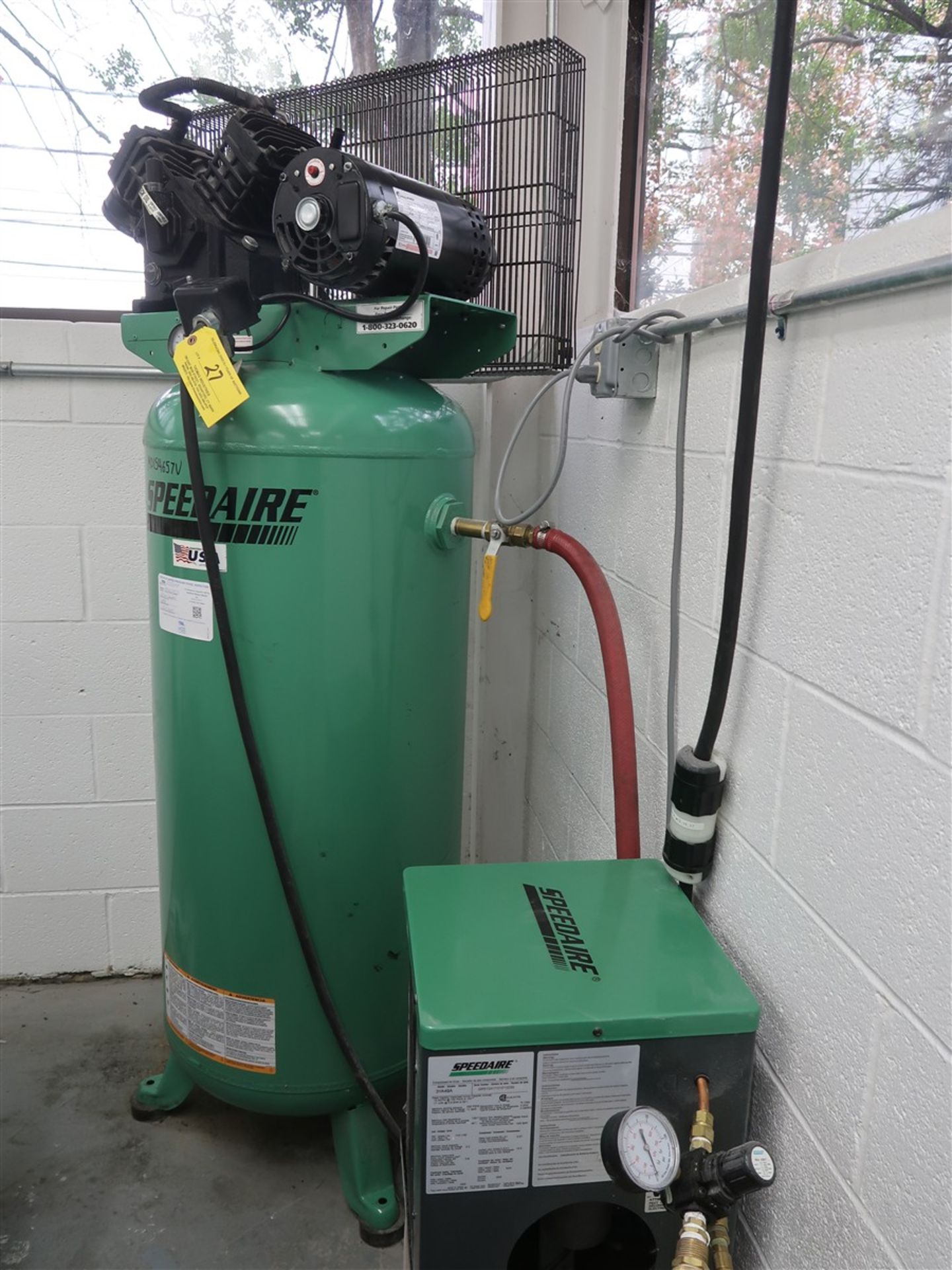 2015 Speedaire Model 4ME98A 5 HP 2-Stage Air Compressor S/N 1931959, 60 ...