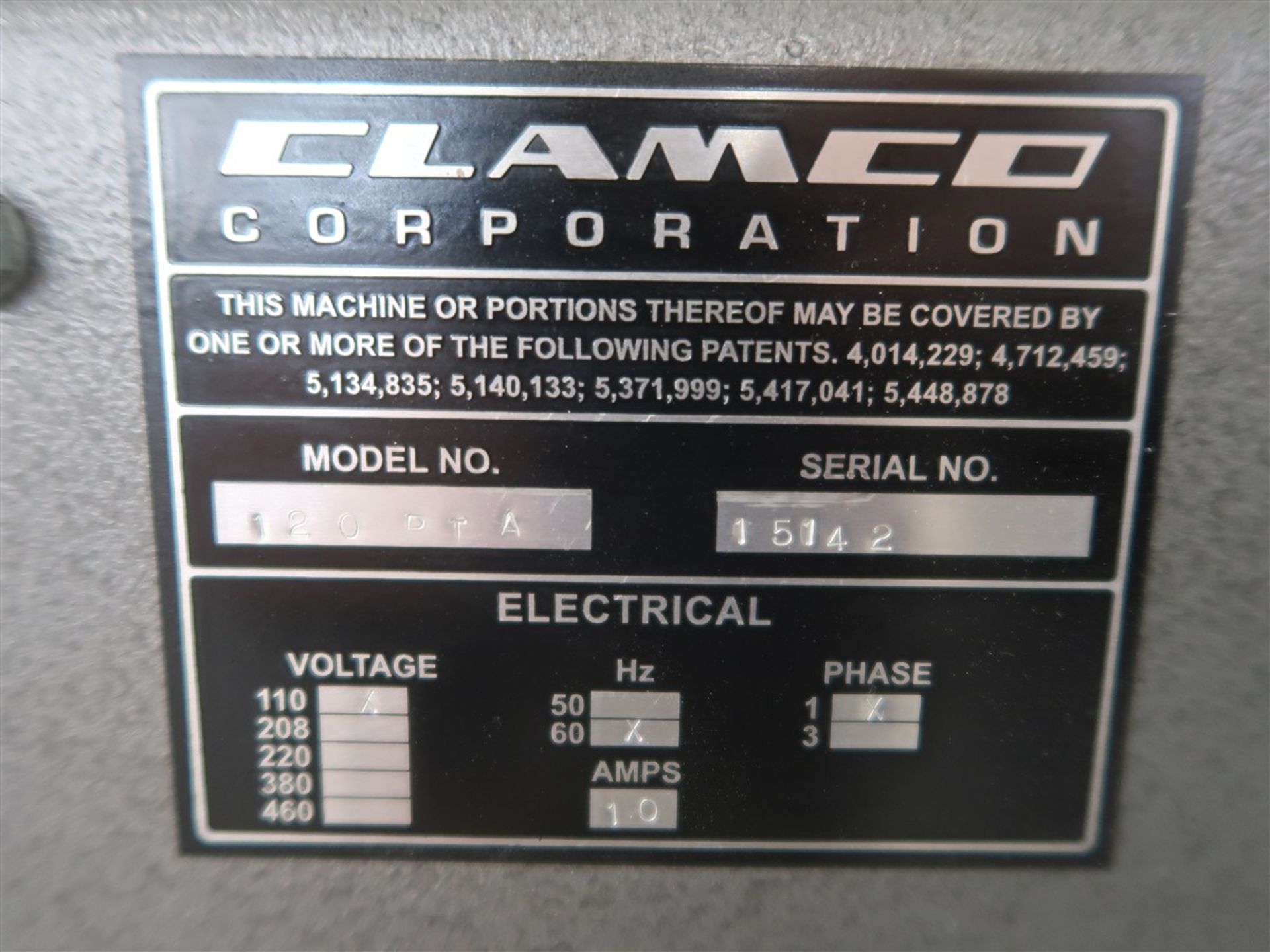 Clamco L-Seal Packaging Machine Model 120PTA, S/N 15142 w/ Heat Shrink ...