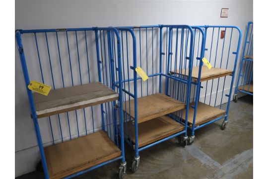 (3) Ferrell Bindery Carts