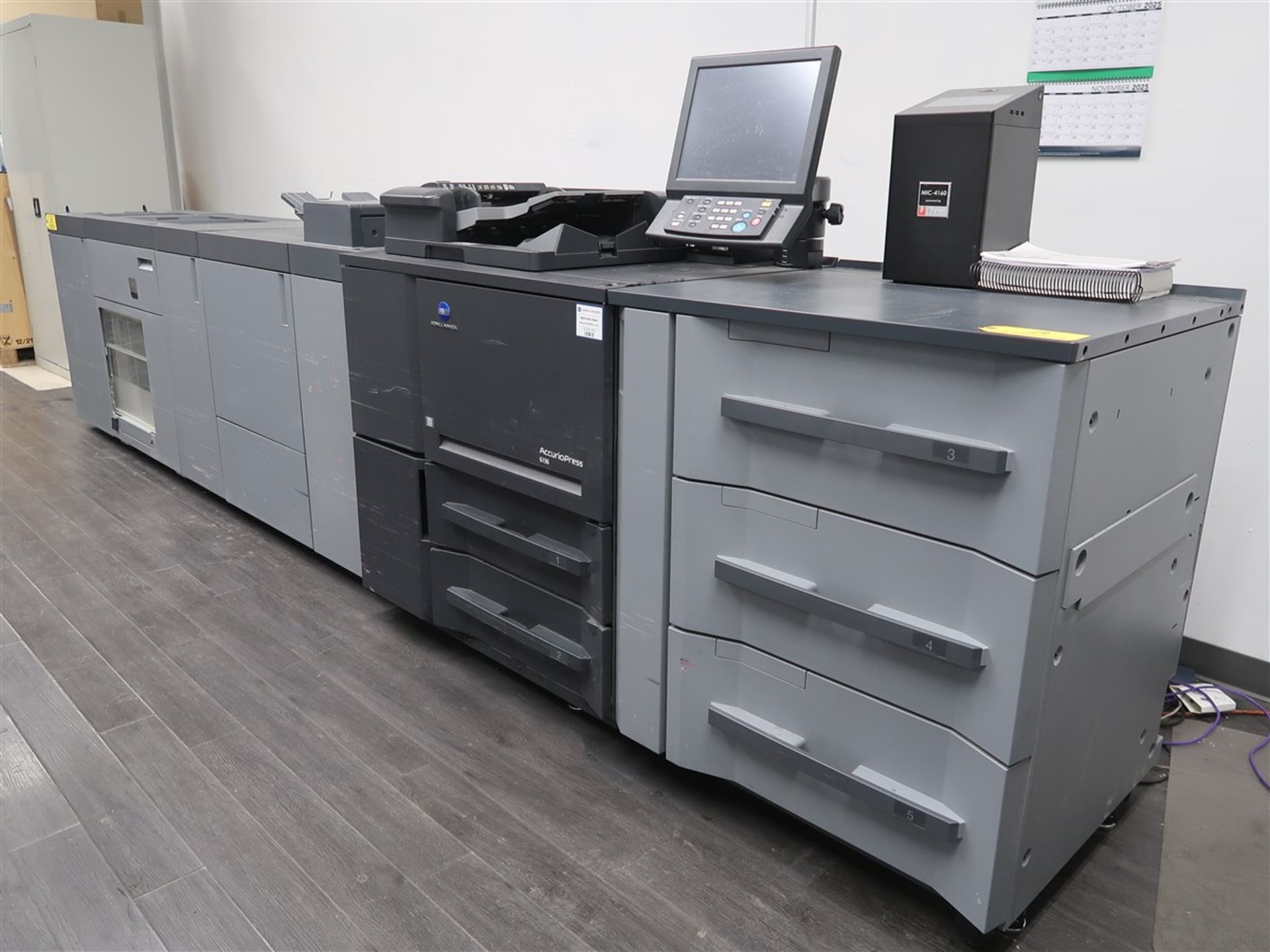 2022 Konica Minolta Accurio Press 6136 Digital B&W w/ Fiery RIP S/N ...