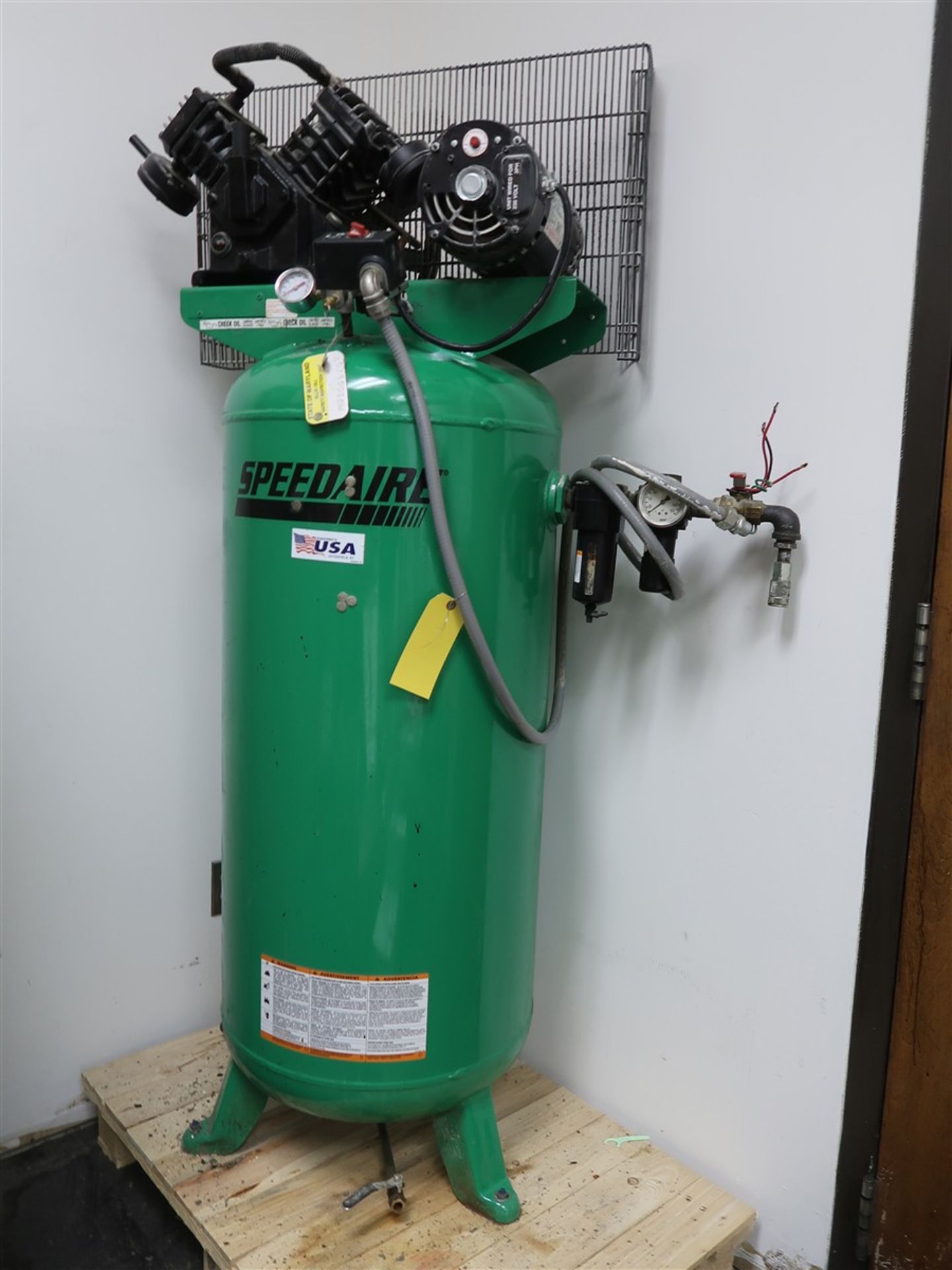 2018 Speedaire Model 4ME98A 5 HP 2-Stage Air Compressor S/N BS05802, 60 ...