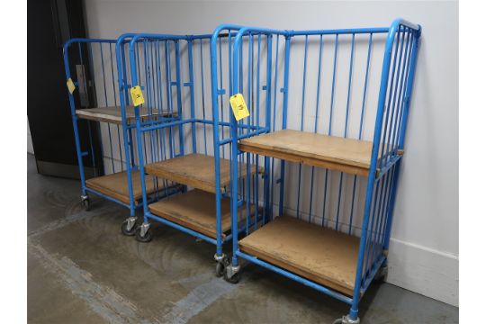 (3) Ferrell Bindery Carts