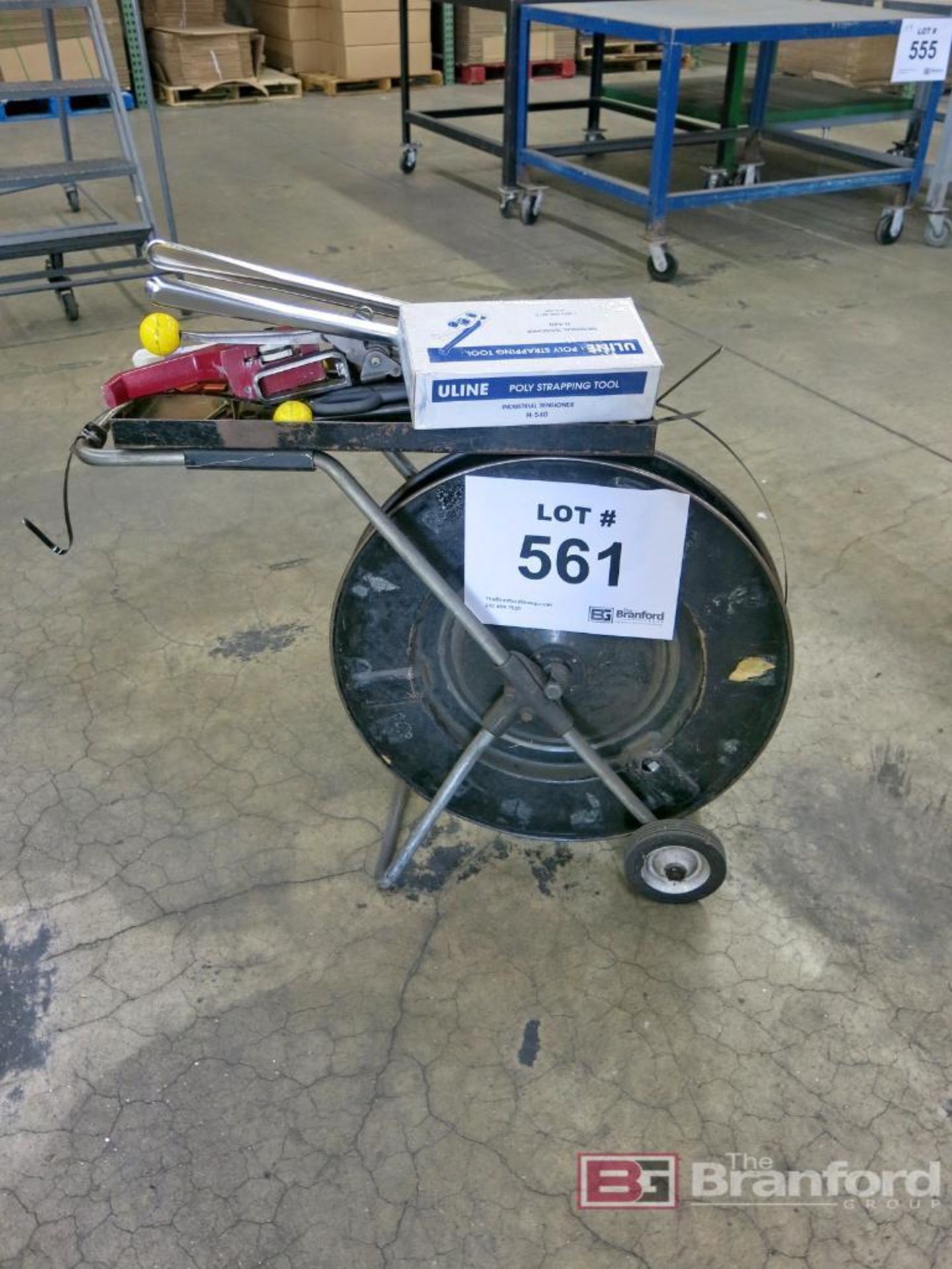 Banding Cart w/ Metal Banding & Assoc. Banding Tools