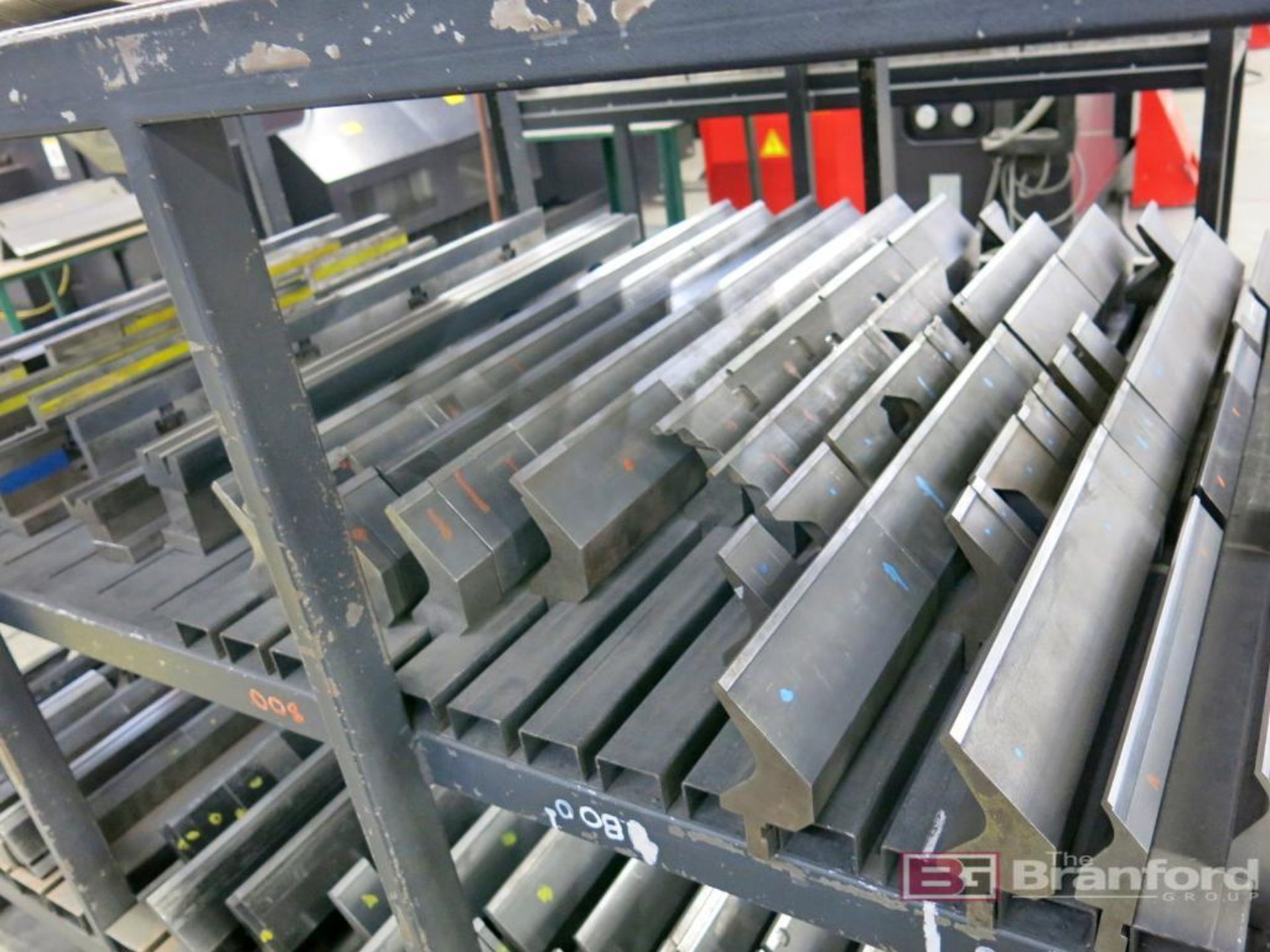 Heavy Duty Steel Press Brake Die Cart w/ Press Brake Dies & Tooling