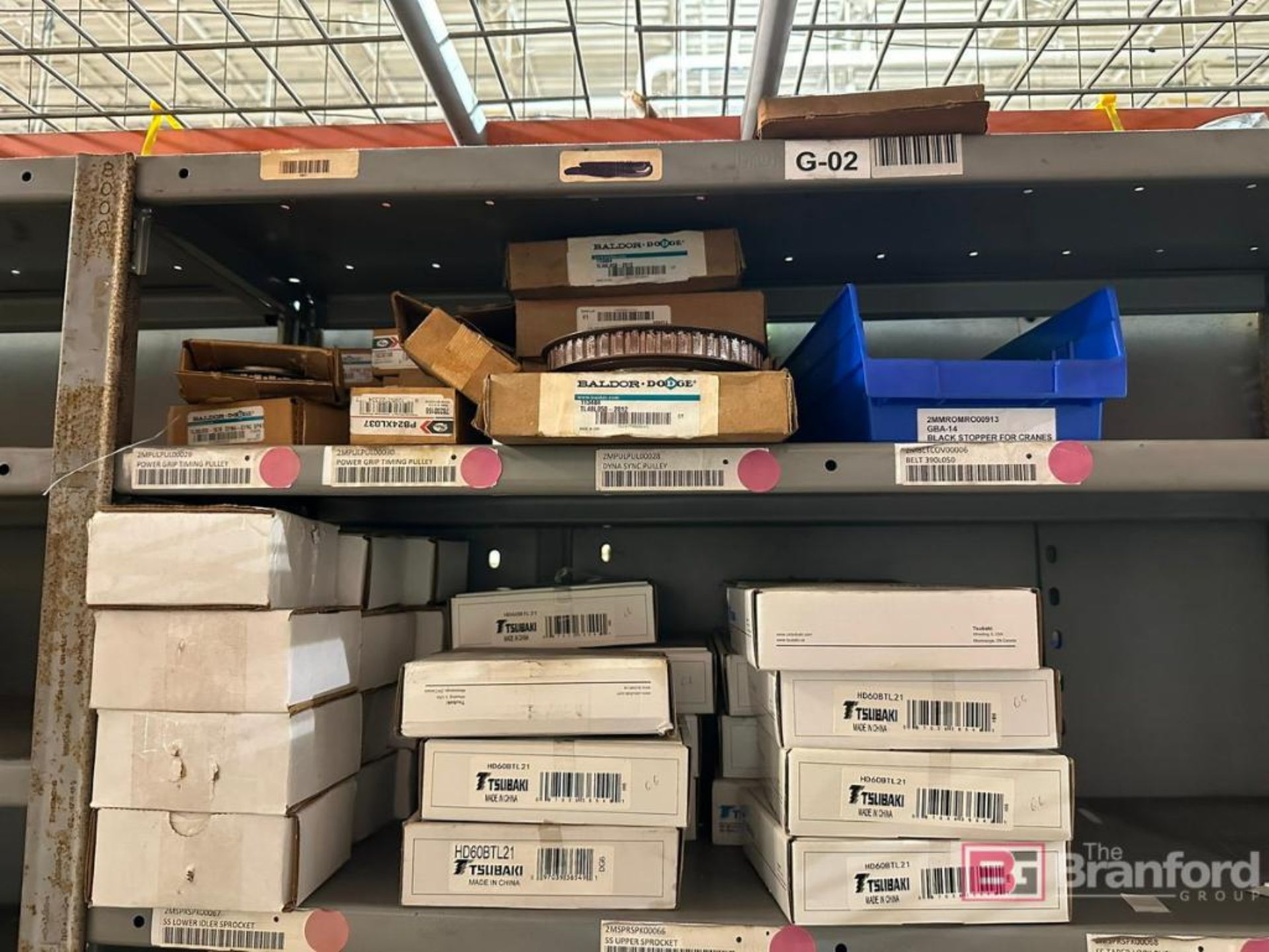 Contents (5) Sections of MRO Rack including Bearings