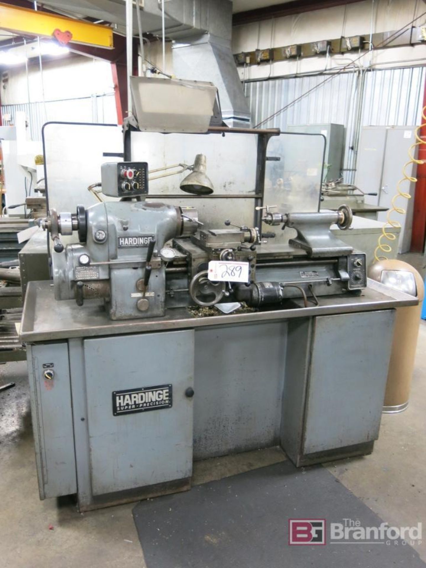 Hardinge Model HLV-H Dovetail Lathe w/ Tailstock, 5" 3-Jaw Chuck ...
