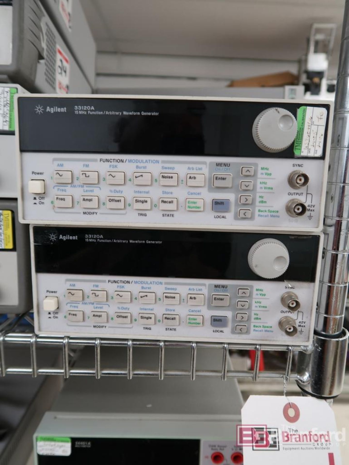(2) Agilent 33120 15Mhz Function Arbitrary Waveform Generators