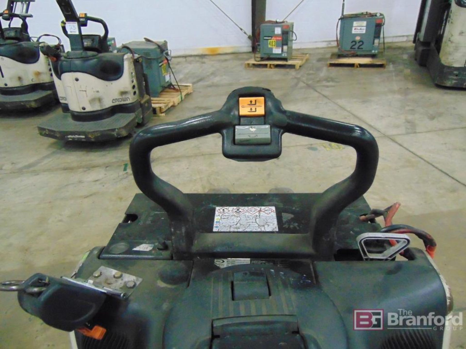Crown Model PE4000-60 End Control Ride-On Electric Pallet Jack, 6000-Lb ...
