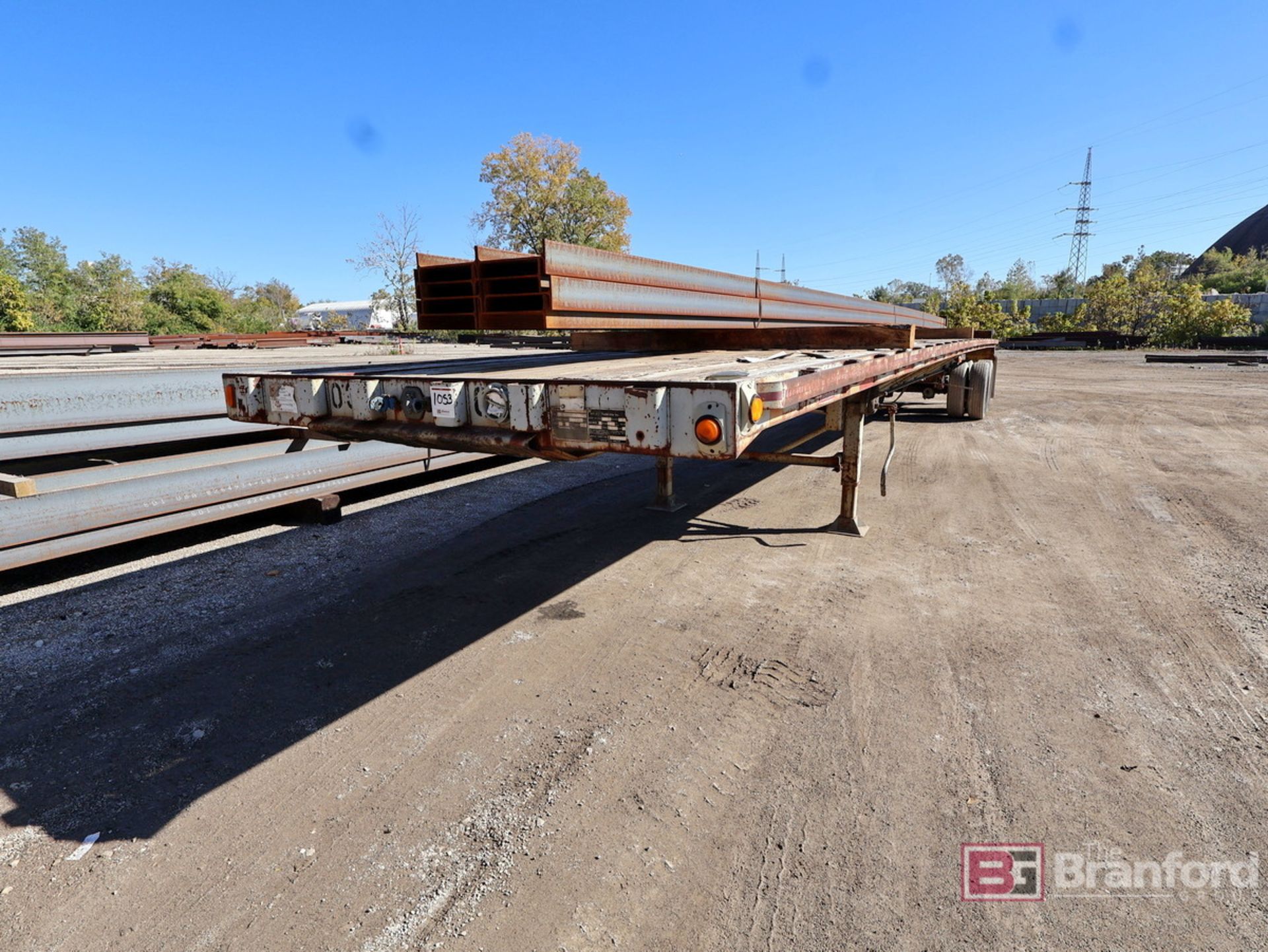 Trail Mobile F7AT-6UAA 48' Tandem Axle Flatbed Trailer, w/ 11X22.5R ...