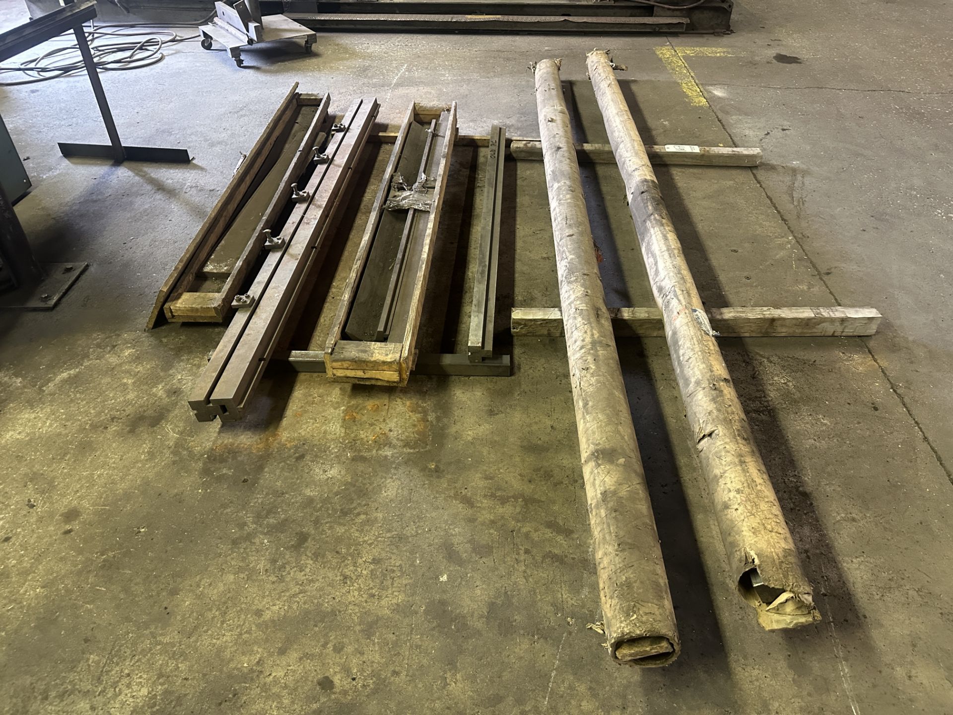Lot of (7) Assorted 12ft - 4ft Press Brake Dies and Die Holders ...