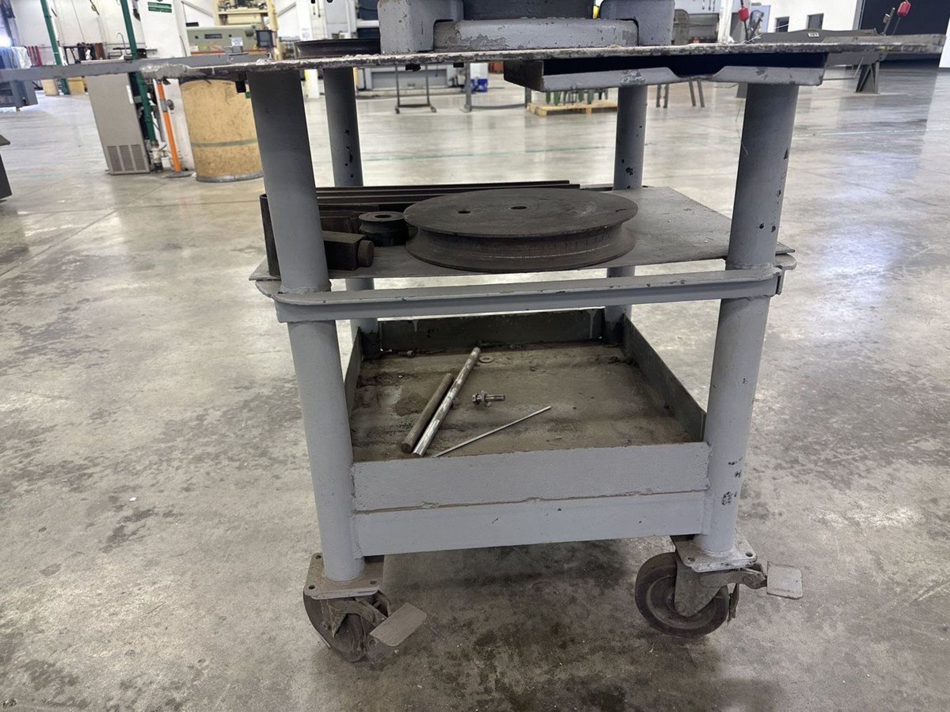 Di-Acro No. 3 Manual Bender w/ Dies and Heavy Duty Mobile Steel Table ...
