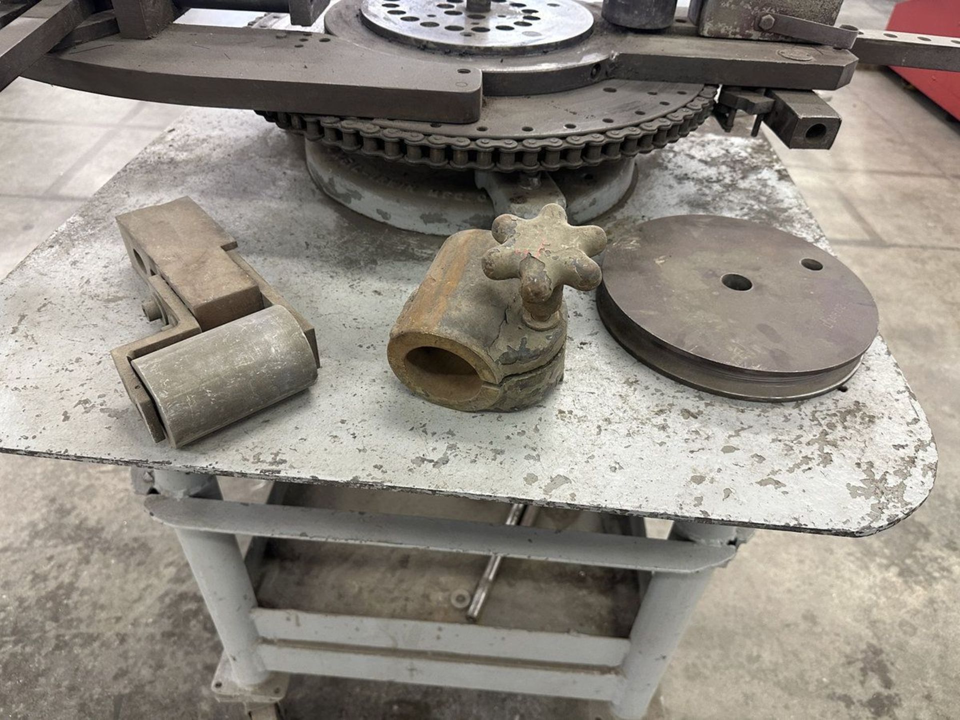 Di-Acro No. 3 Manual Bender w/ Dies and Heavy Duty Mobile Steel Table ...