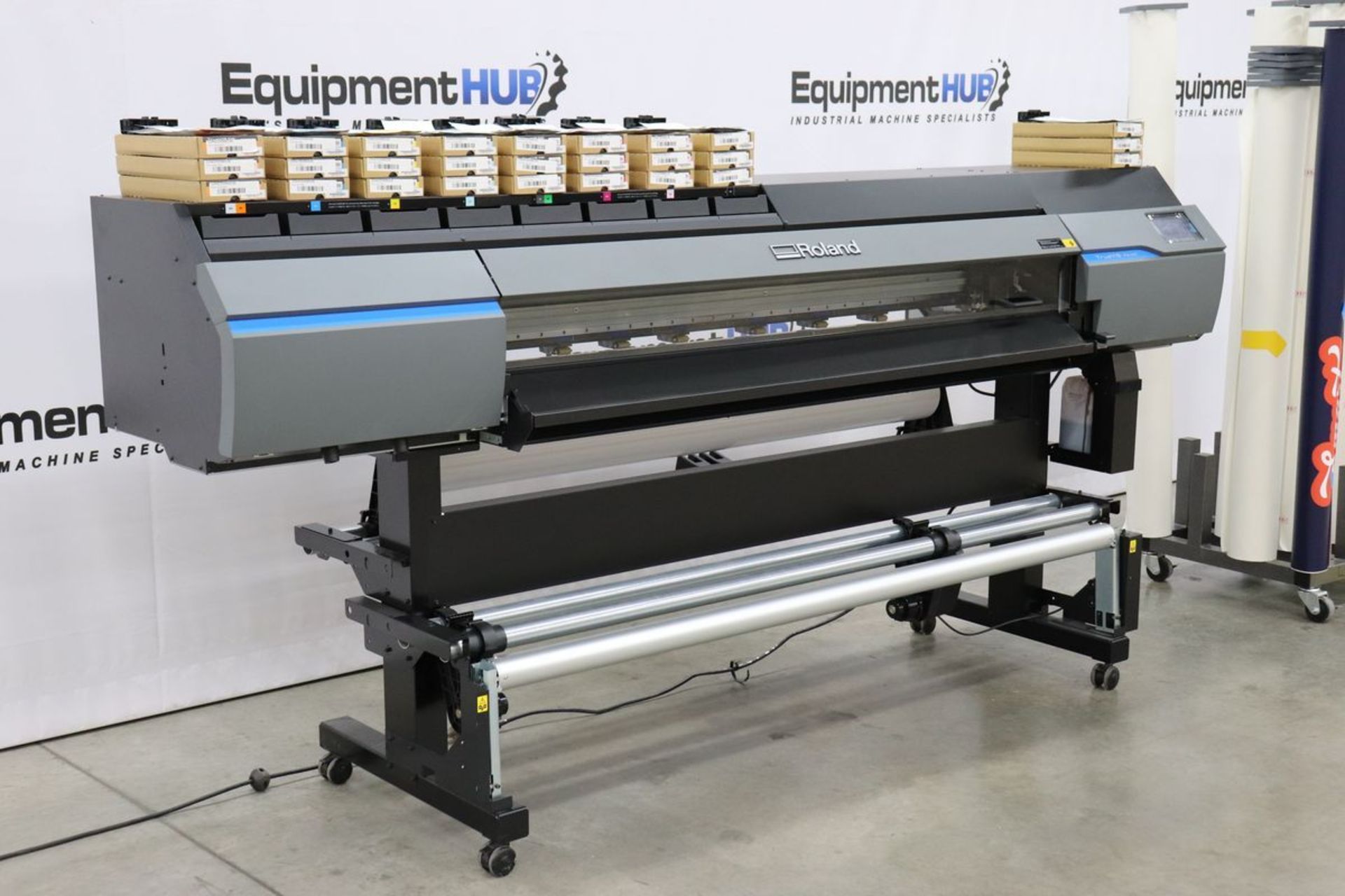 Roland VG3-640 64" Eco-Solvent Printer & Cutter w/ Thousands in Ink and ...