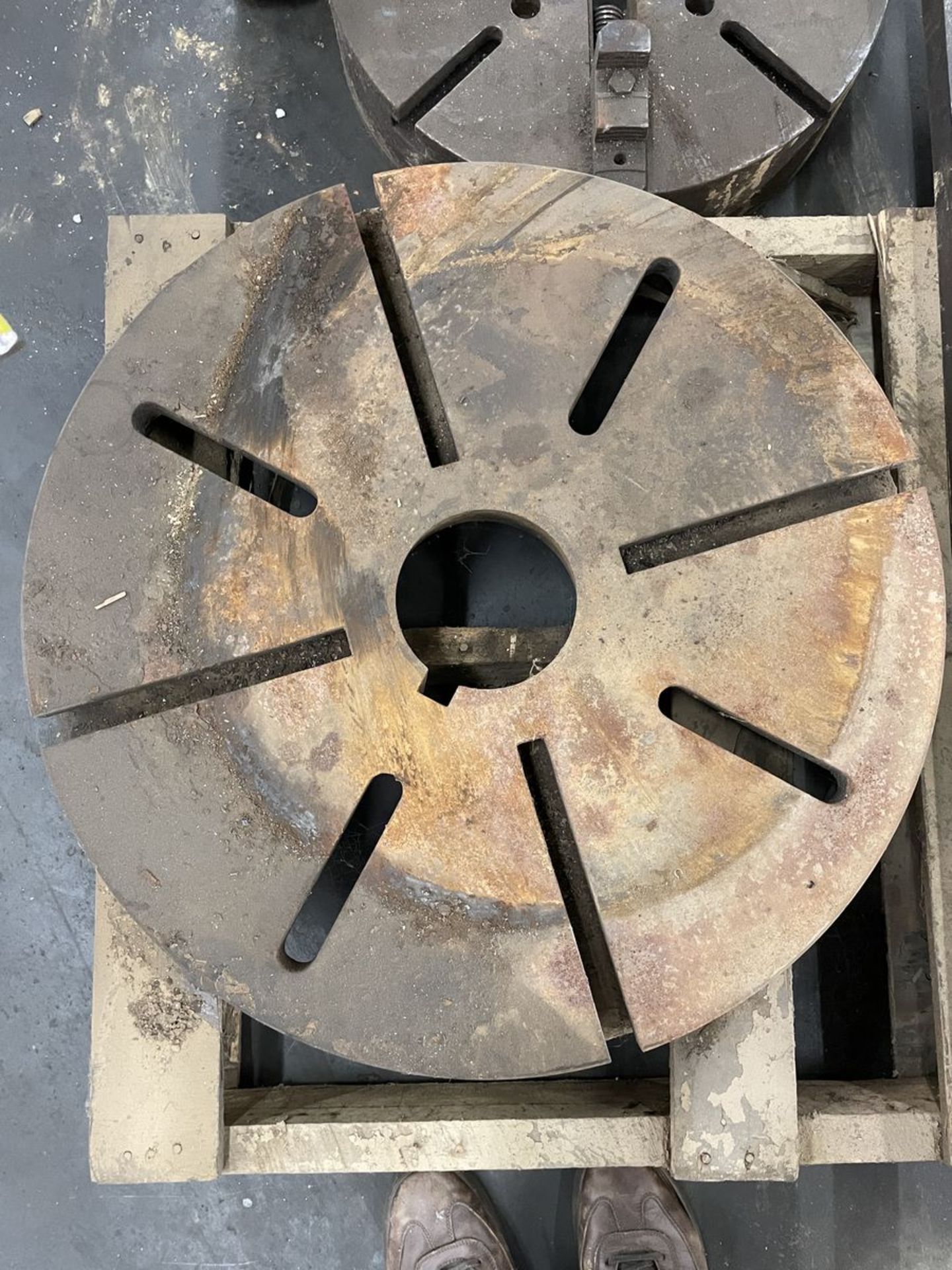 26.5" Lathe Face Plate, 5" Bore