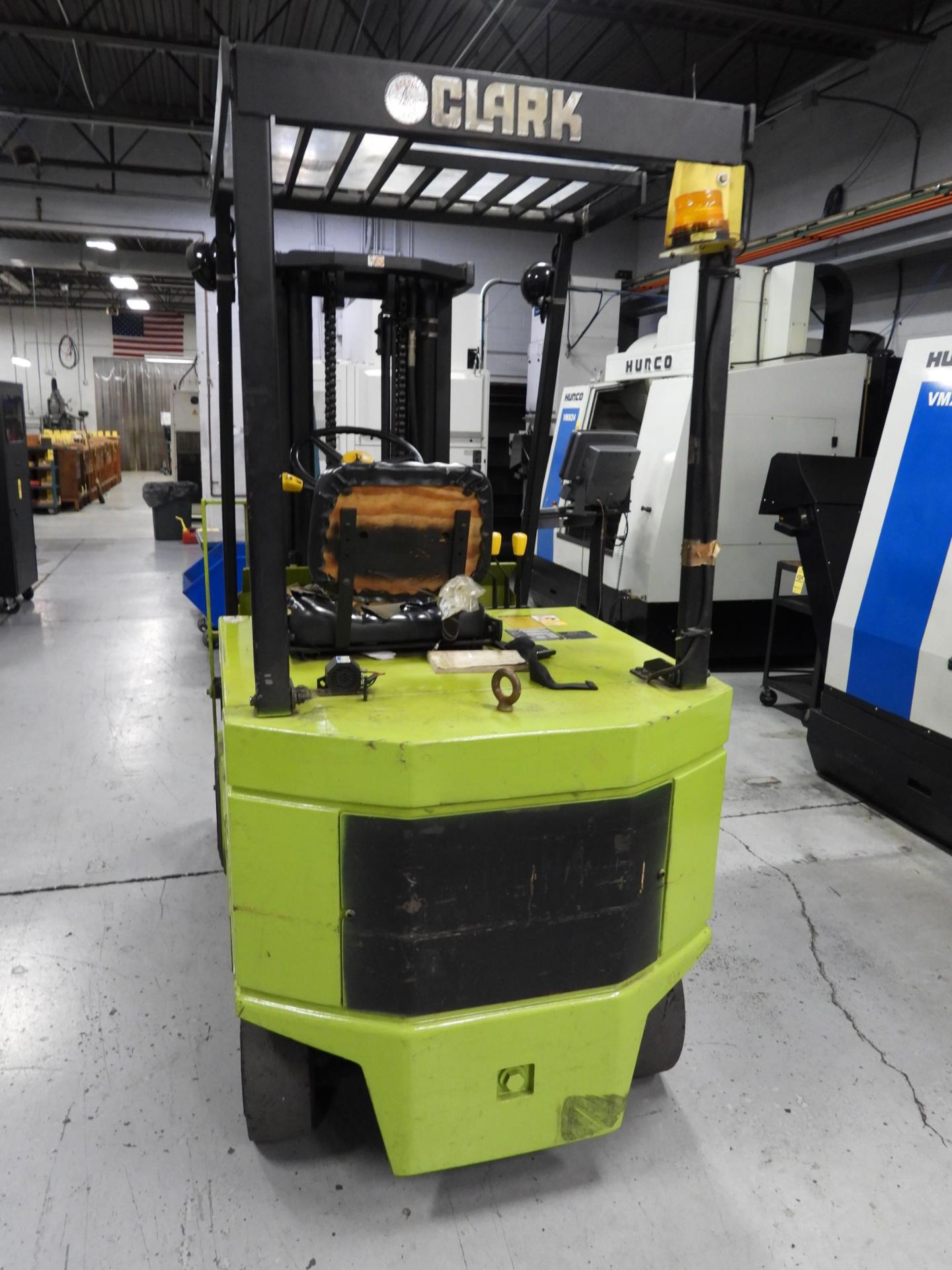 Clark Model ECS27-AUTH1842 Electric Forklift, s/n E357-0087-8870, 4,425 ...