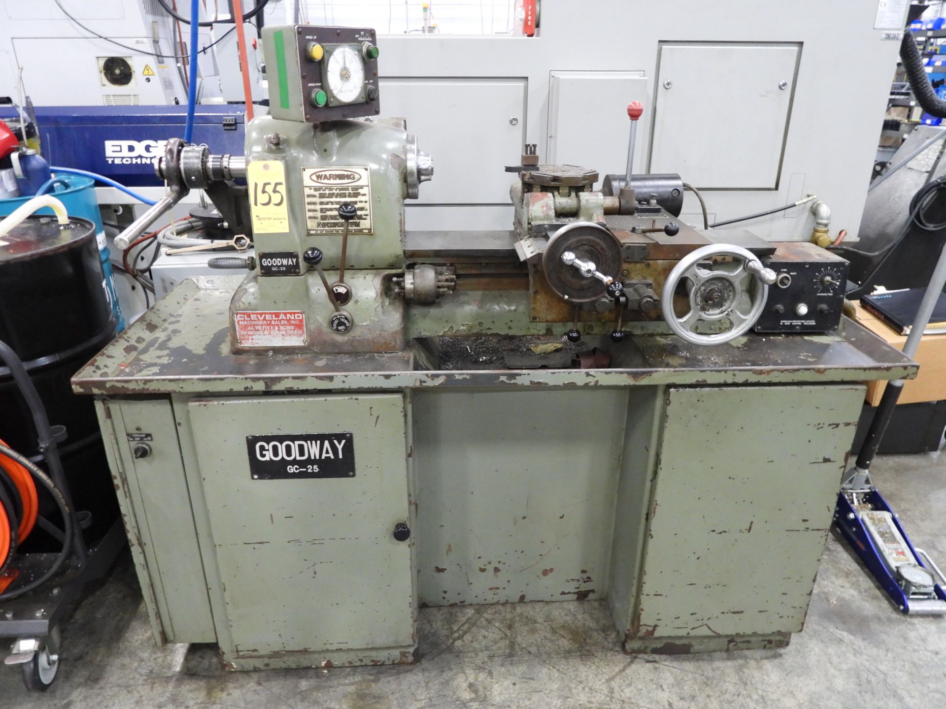 Goodway Model GC-25 Second Operation Lathe, 5C Lever Collet Chuck, Bed ...
