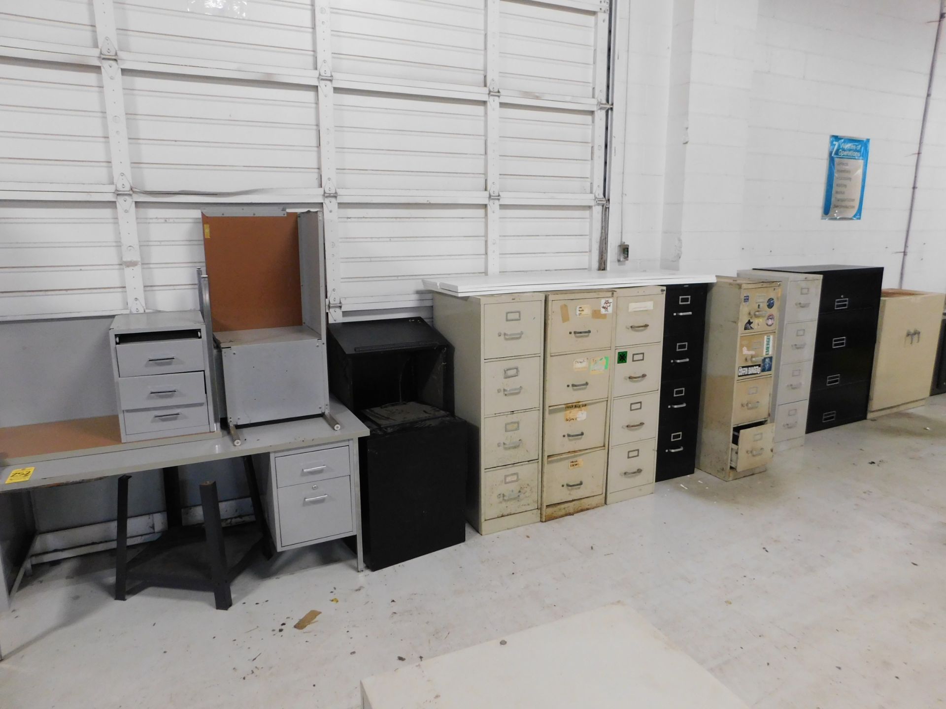 (7) Filing Cabinets, (2) Master Force Tool Cabinets, (1) Misc. Tool ...