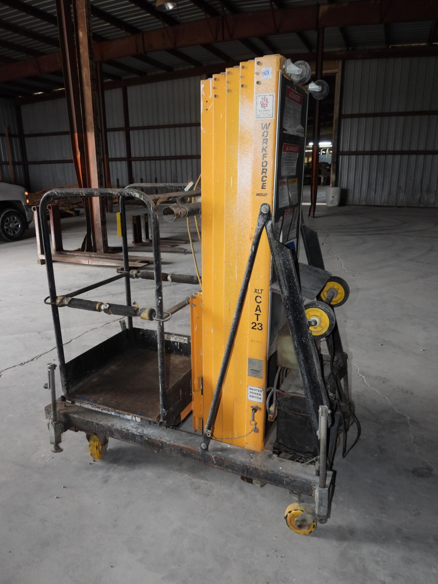 Workforce Battery Powered Man Lift, Model XLT CAT 3, s/n CAT-23-1185 ...