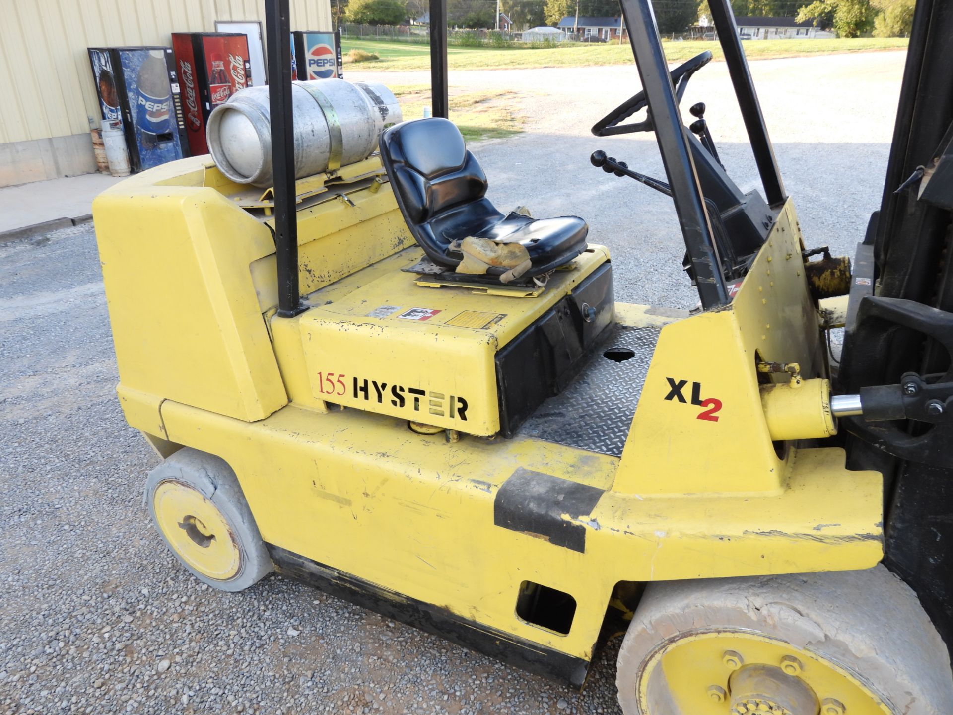 Hyster Model S155XL Fork Lift, s/n B024D05552V, New 1998, 14,900 Lb ...