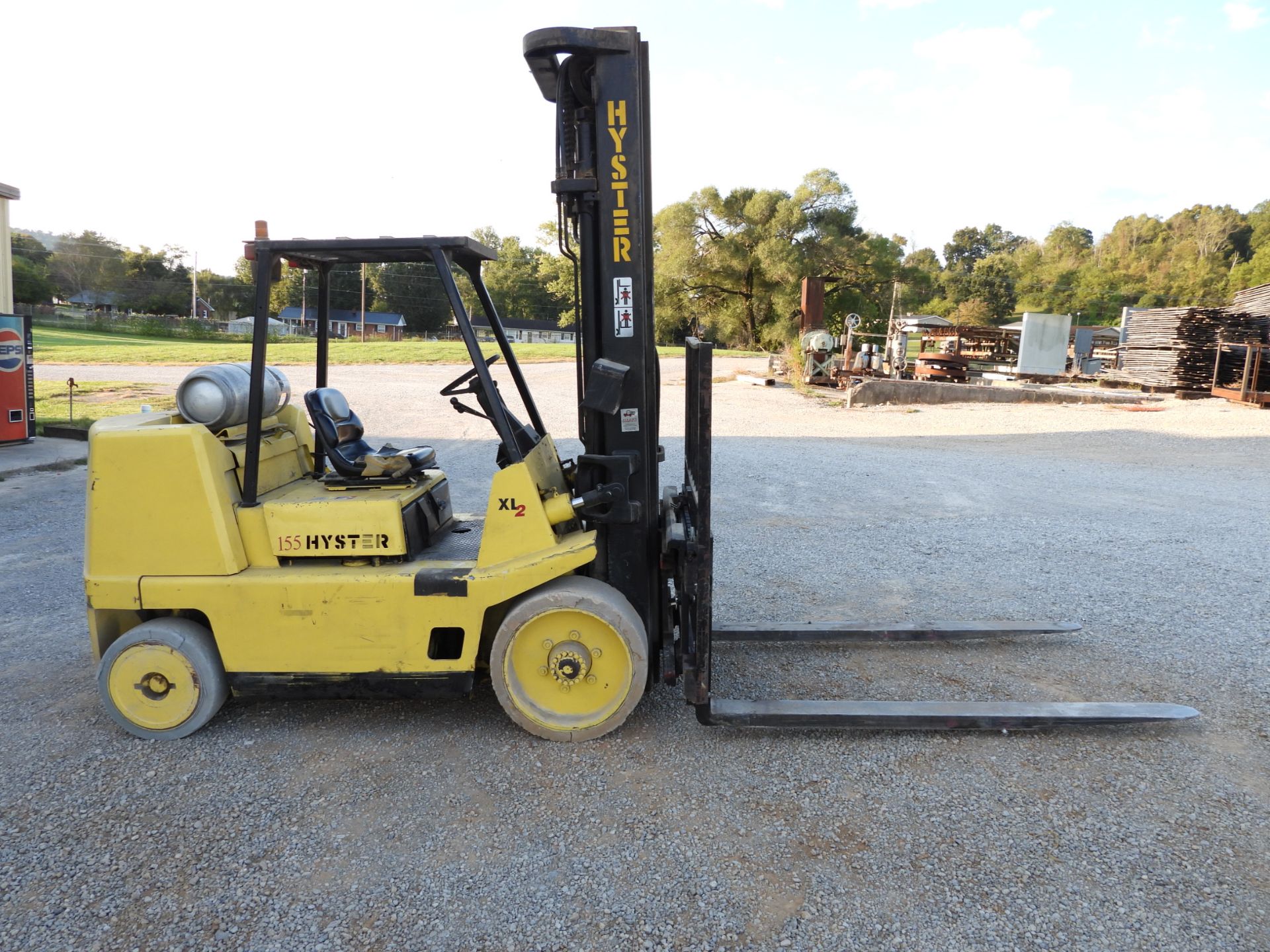Hyster Model S155XL Fork Lift, s/n B024D05552V, New 1998, 14,900 Lb ...