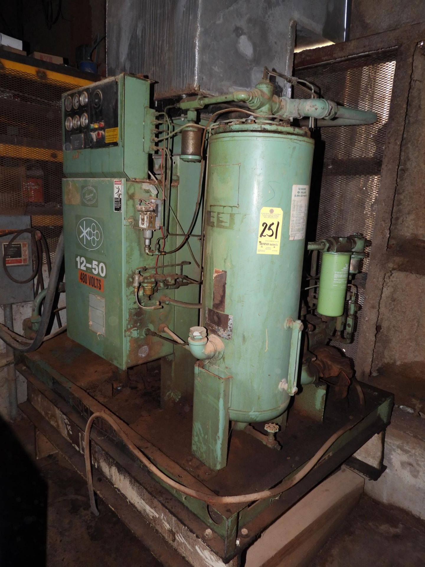 Sullair Model 12BS-50LACAC Rotary Screw Air Compressor, s/n 003-87232 ...