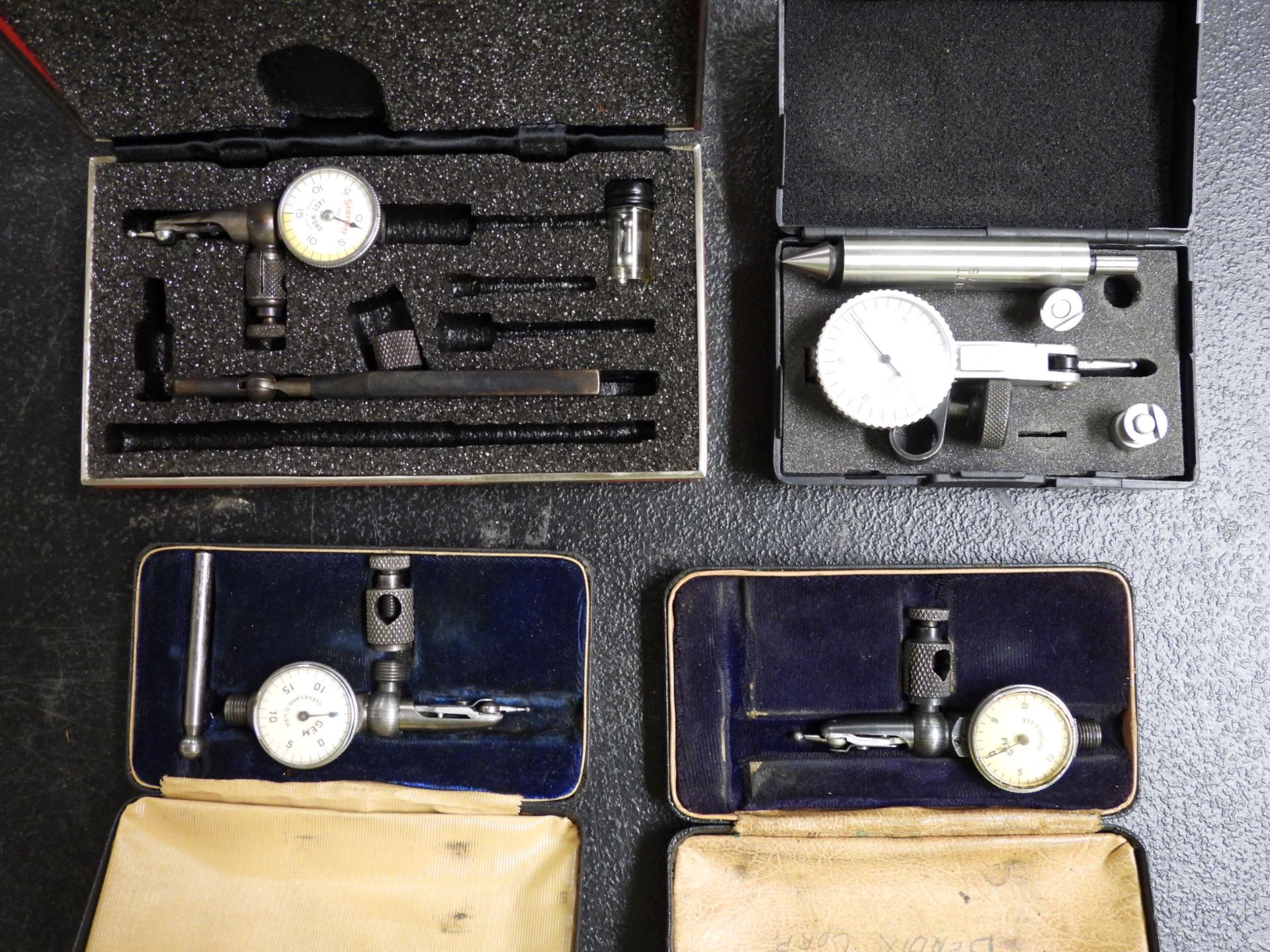 (4) Indicators: Starrett No. 711, GEM (2), 7 Jewels