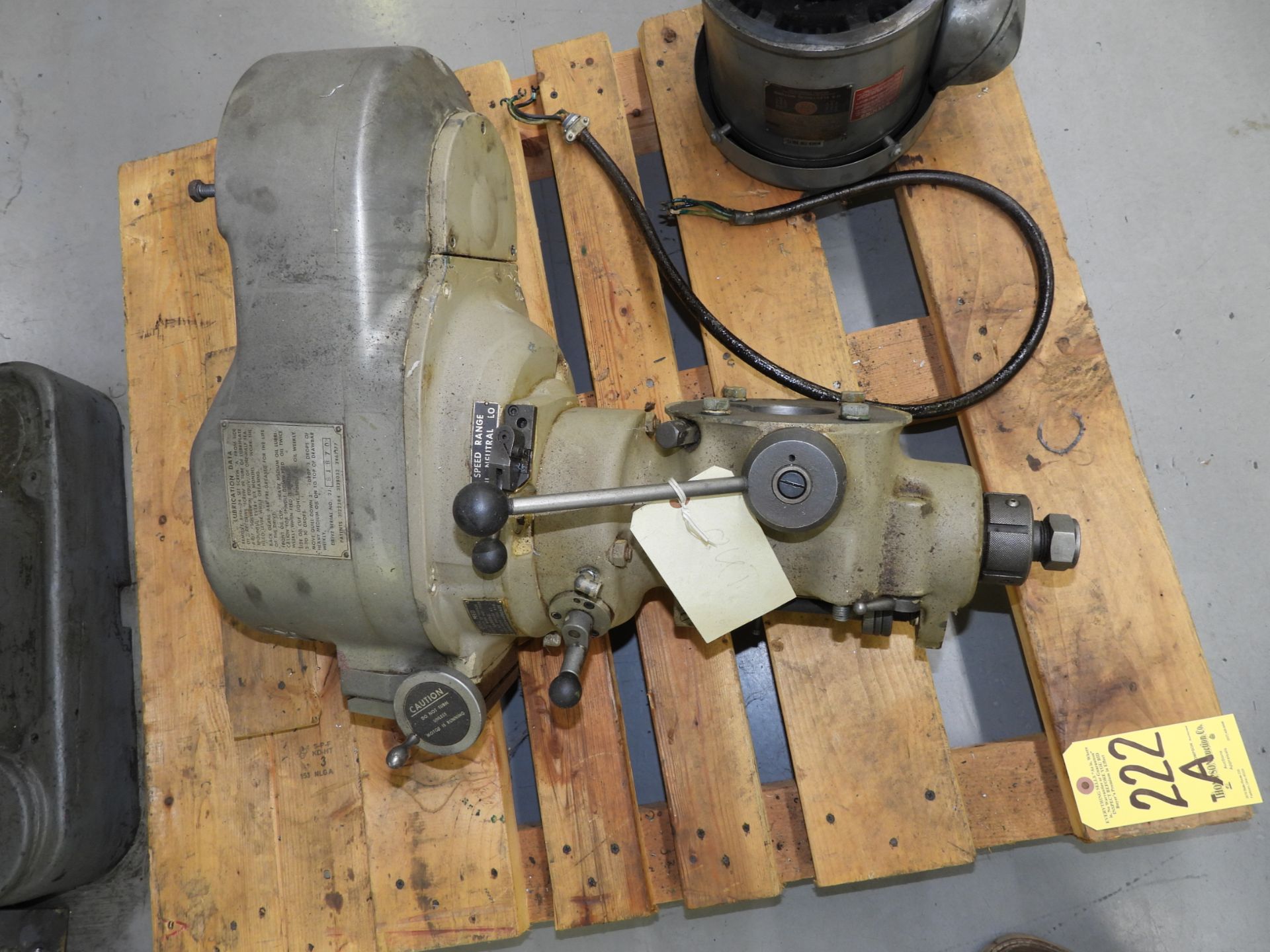 Bridgeport Series I, 2 HP Milling Head