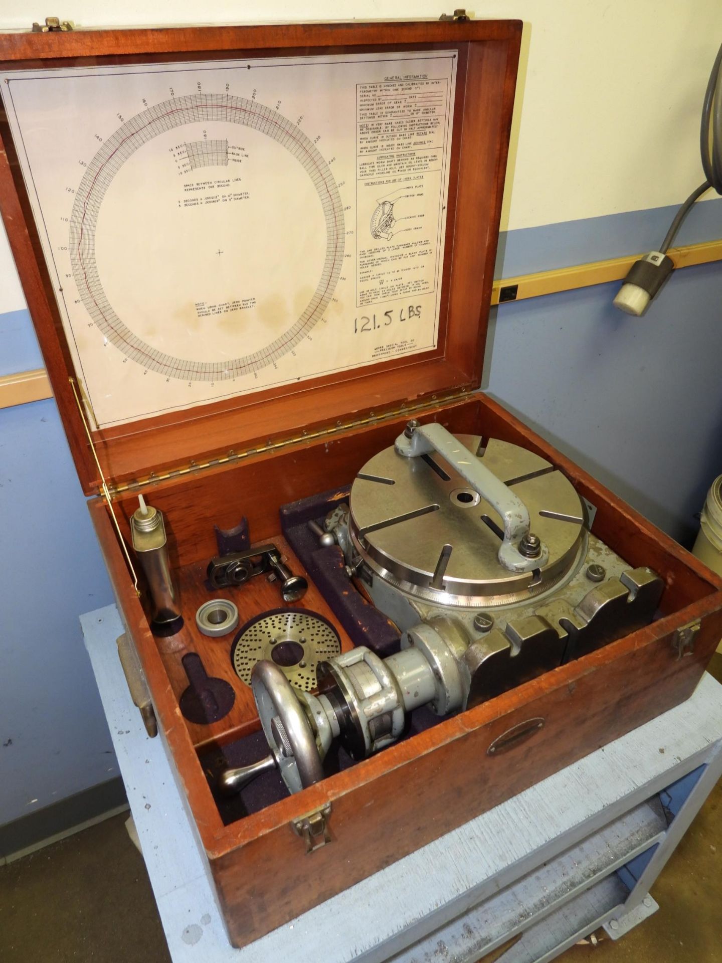 Moore 11" Precision Indexing Rotary Table, s/n LRT-396, with Case ...