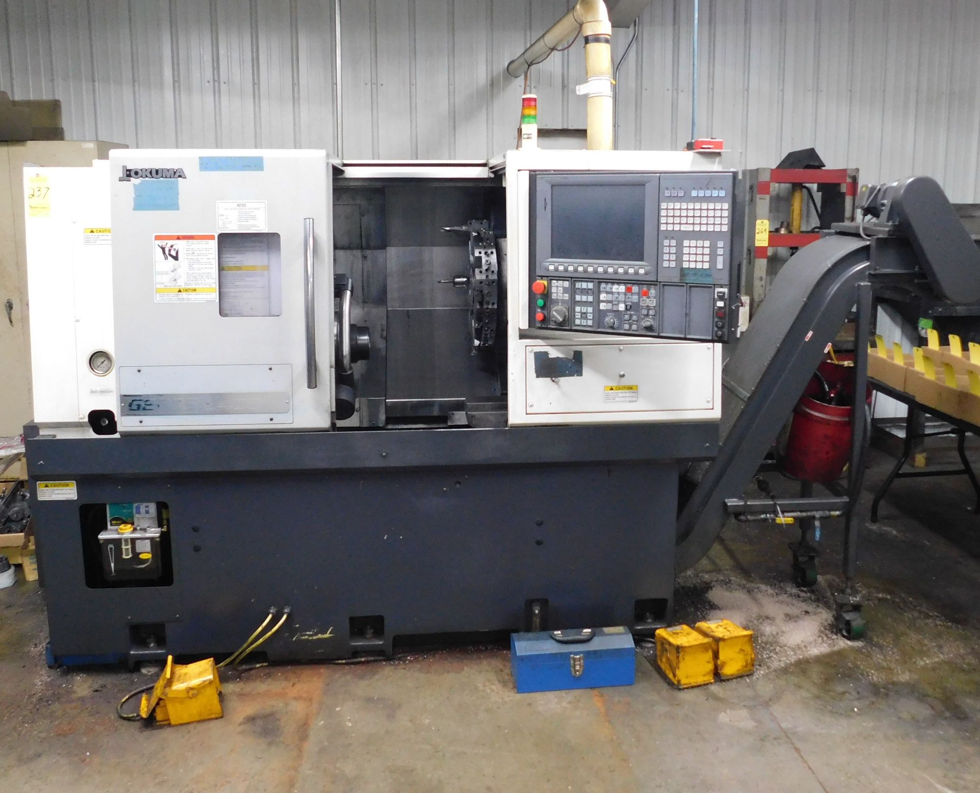 Okuma Model Genos L400 CNC Turning Center, s/n P1429, New 2014, OSP ...