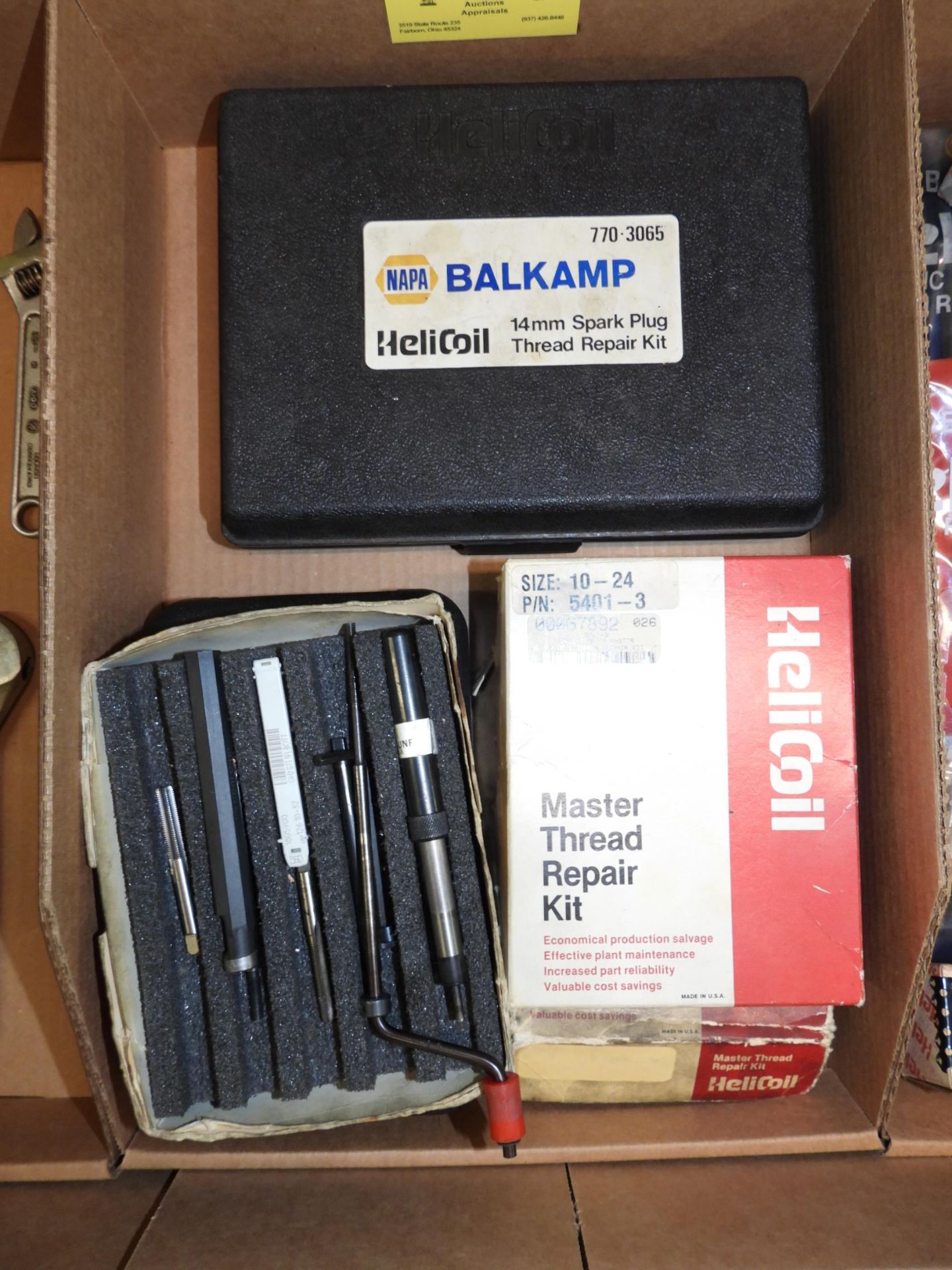 HeliCoil 14mm Spark Plug Thread Repair Kit; (4) HeliCoil Master Thread ...