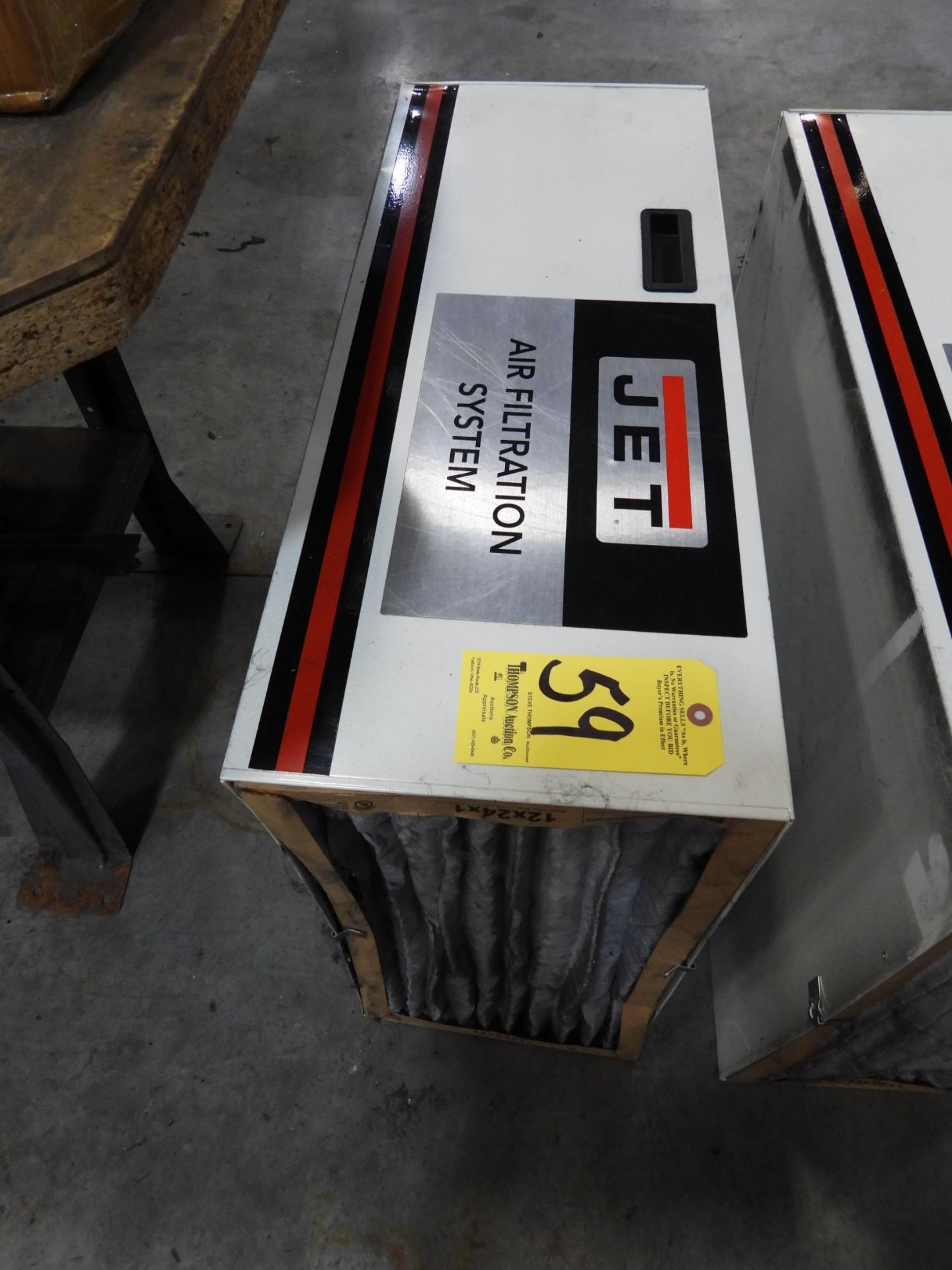Jet Model AFS-1000B Air Filtration System, 1/2 HP