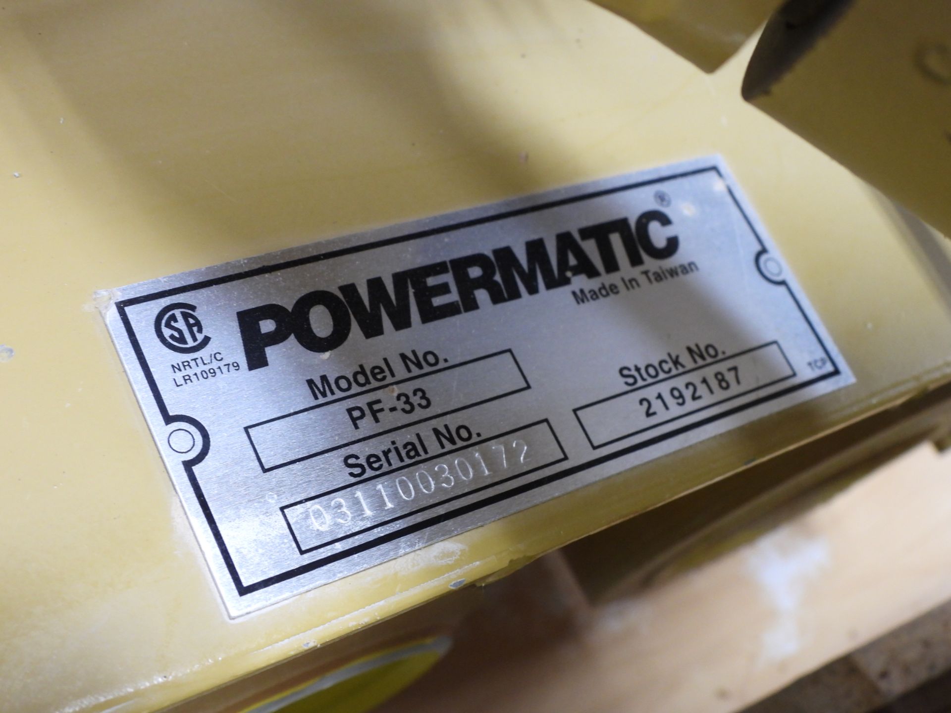 Powermatic Shaper – Model #27 L/T, w/ PF-33 Powerfeed, 3 phase, 5 HP ...