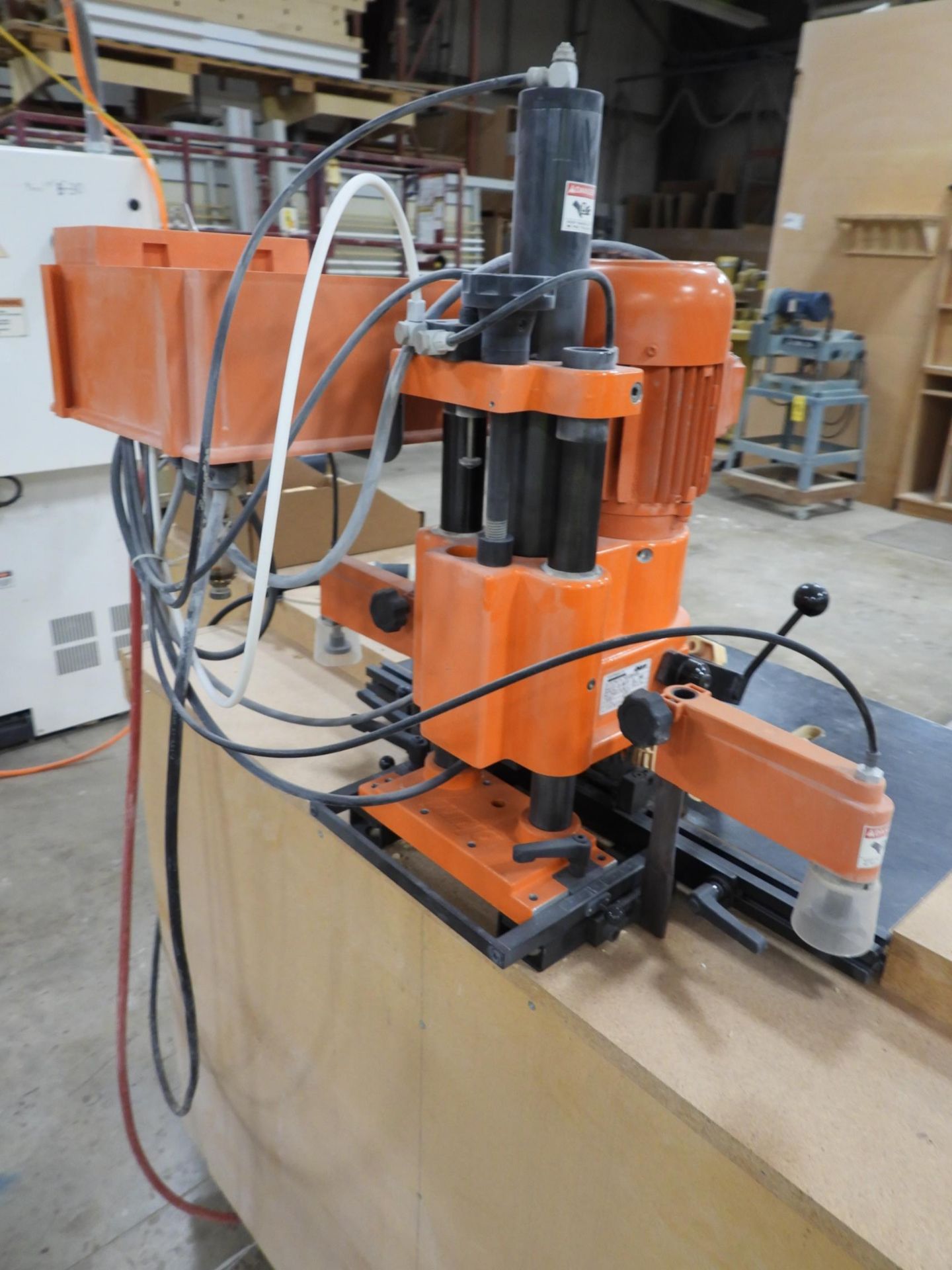 Blum Mini Press Router Hinge Machine, s/n CG 00737, new in 2001, w ...