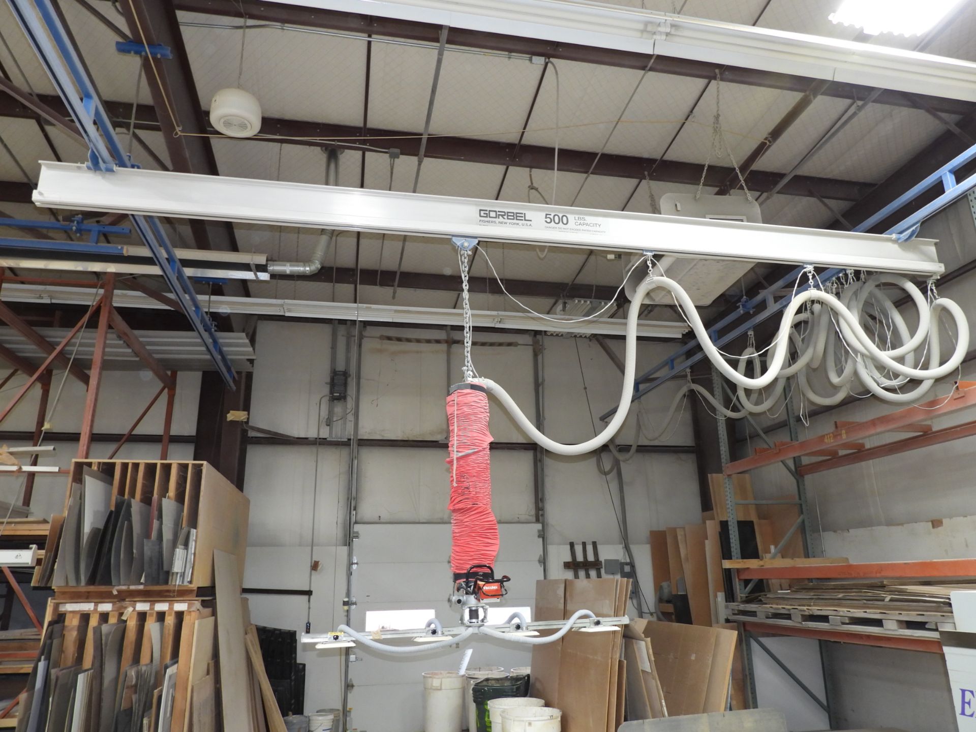 Vaculex Suction lift – 300lb. Capacity, w/ 500lb. Gorbel rail lift ...
