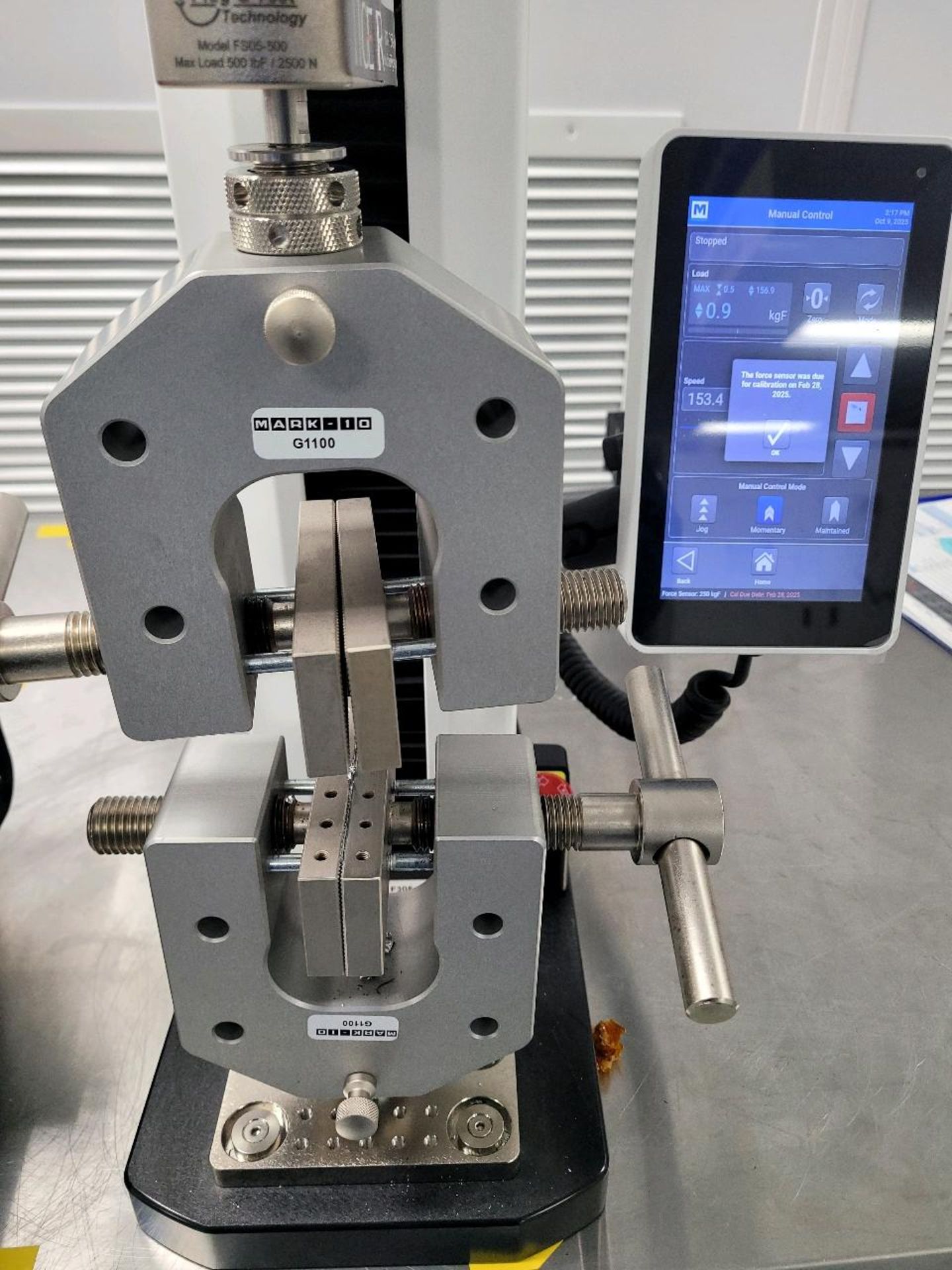 Mark-10 Tensile Tester, M/N- F305, S/N- 4386465, Cap- 300 LBF/1.5KN ...