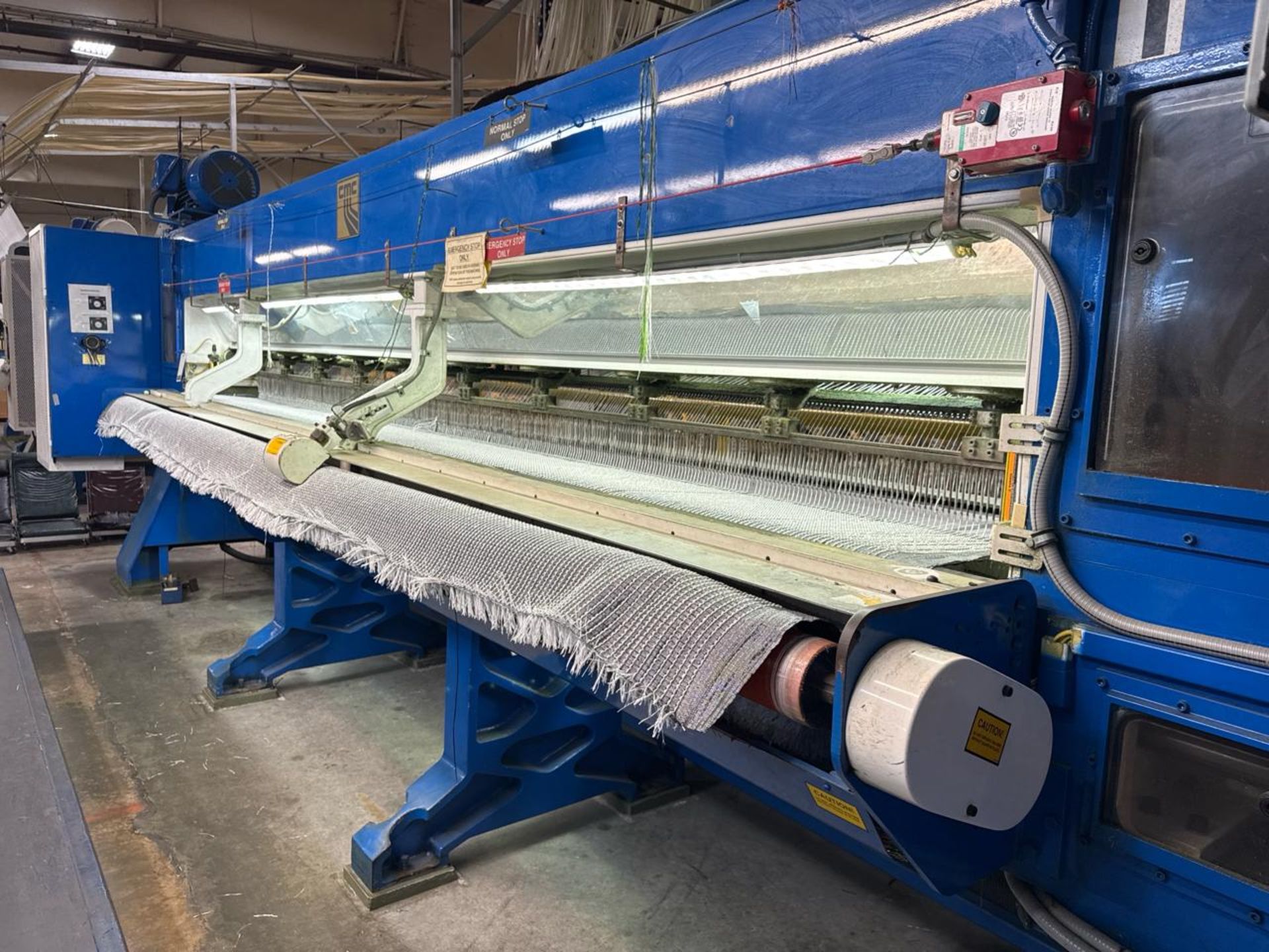 2008 CMC ½ Gauge Single Feed Tufting System, M/N- Concept 2000, S/N ...