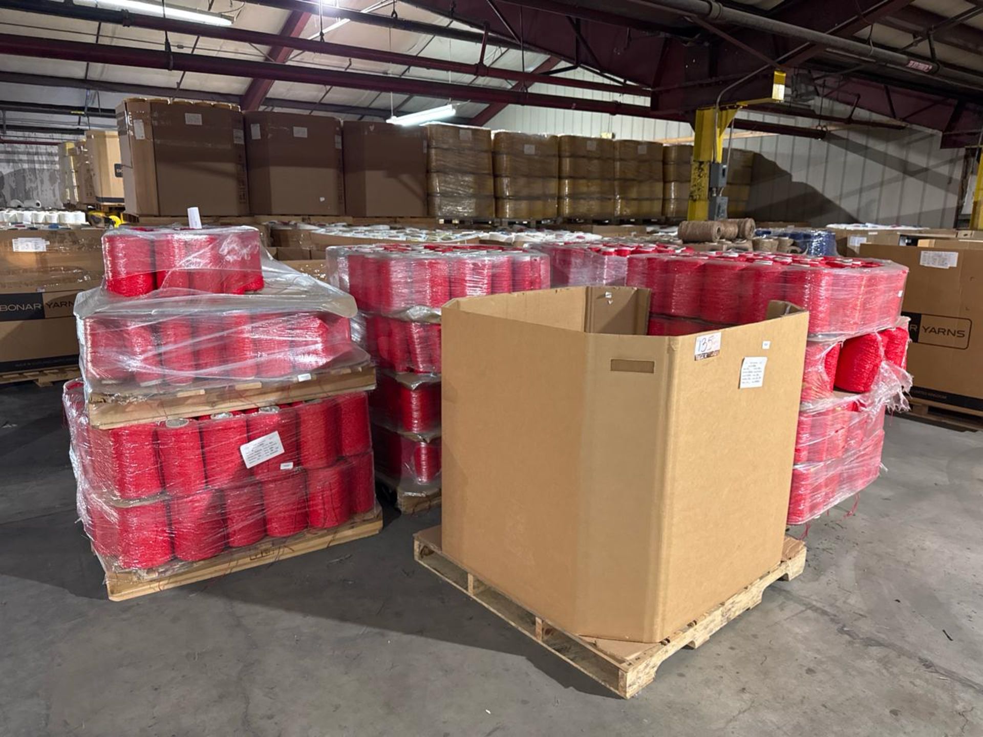 Lot Assorted Slit Film Yarn Approx. 135 Pallets/67,000 lbs. **Please ...