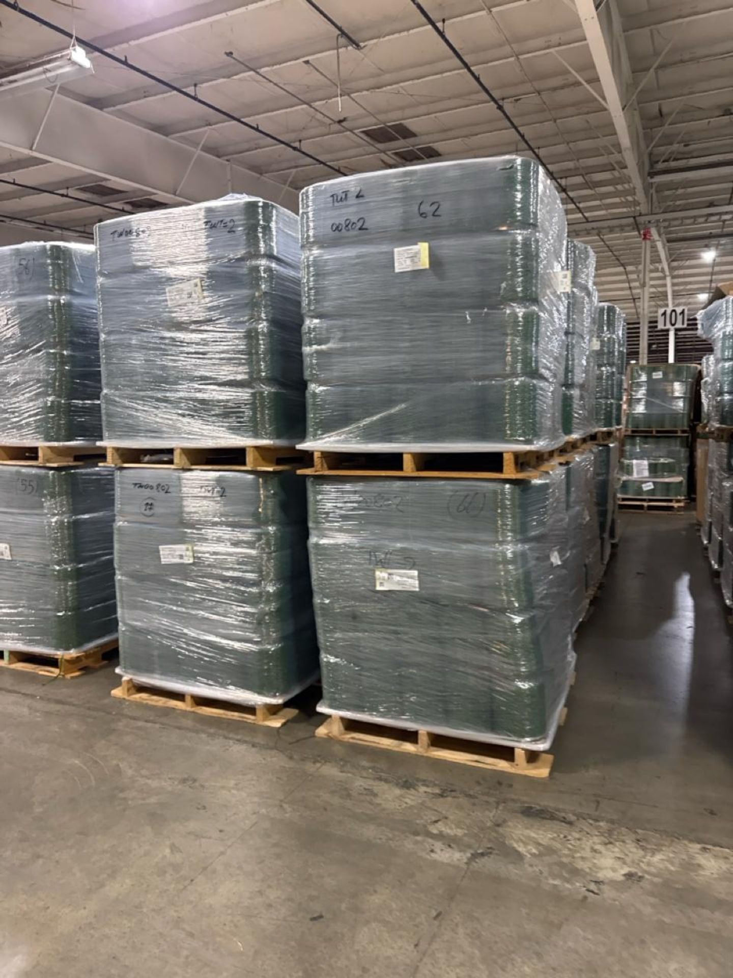 Lot Slit Film Field Green Yarn (47) Pallets/50,643 lbs. **Please Note ...