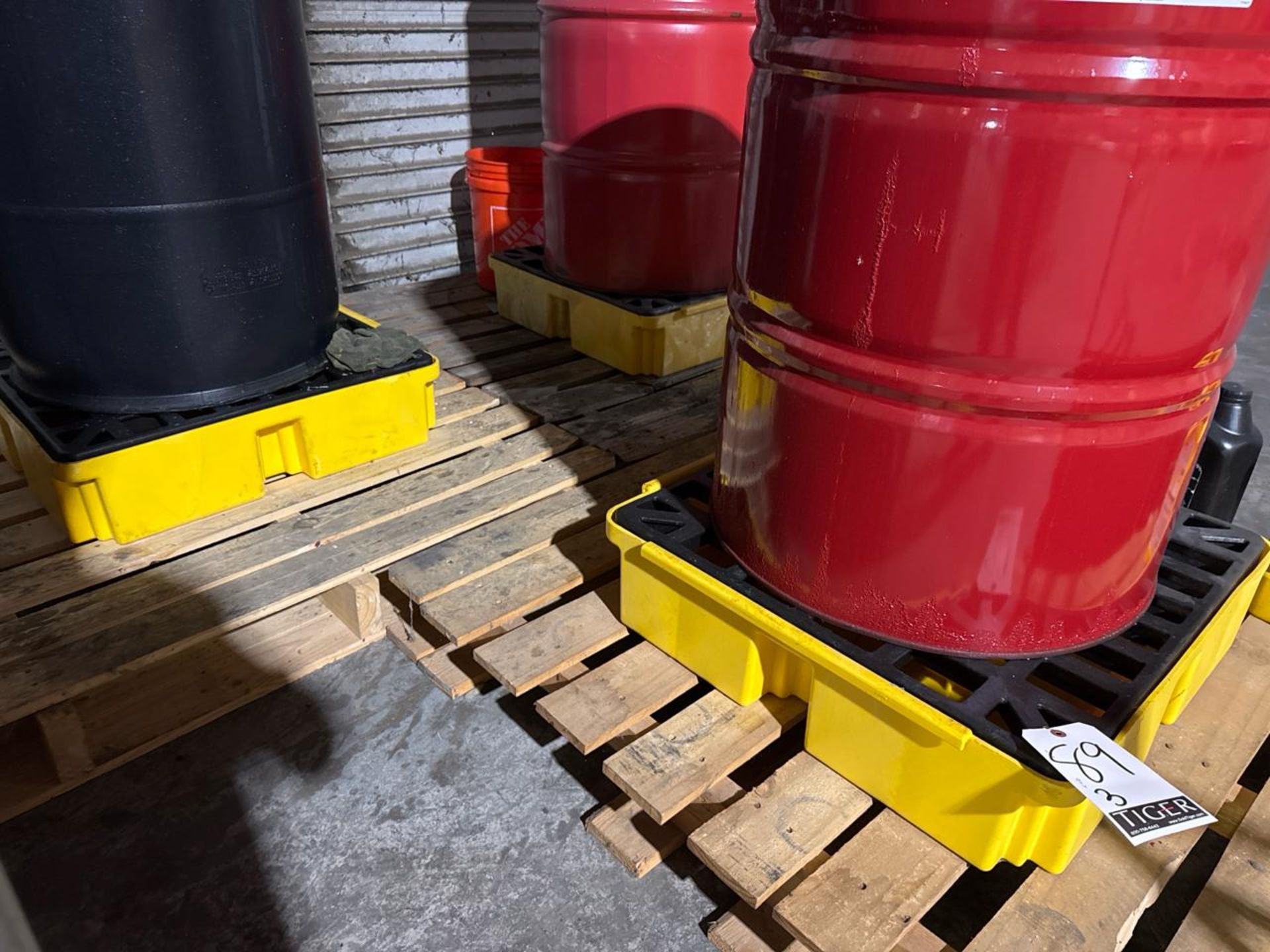 Lot (3) Oil Spill Containment Pallets