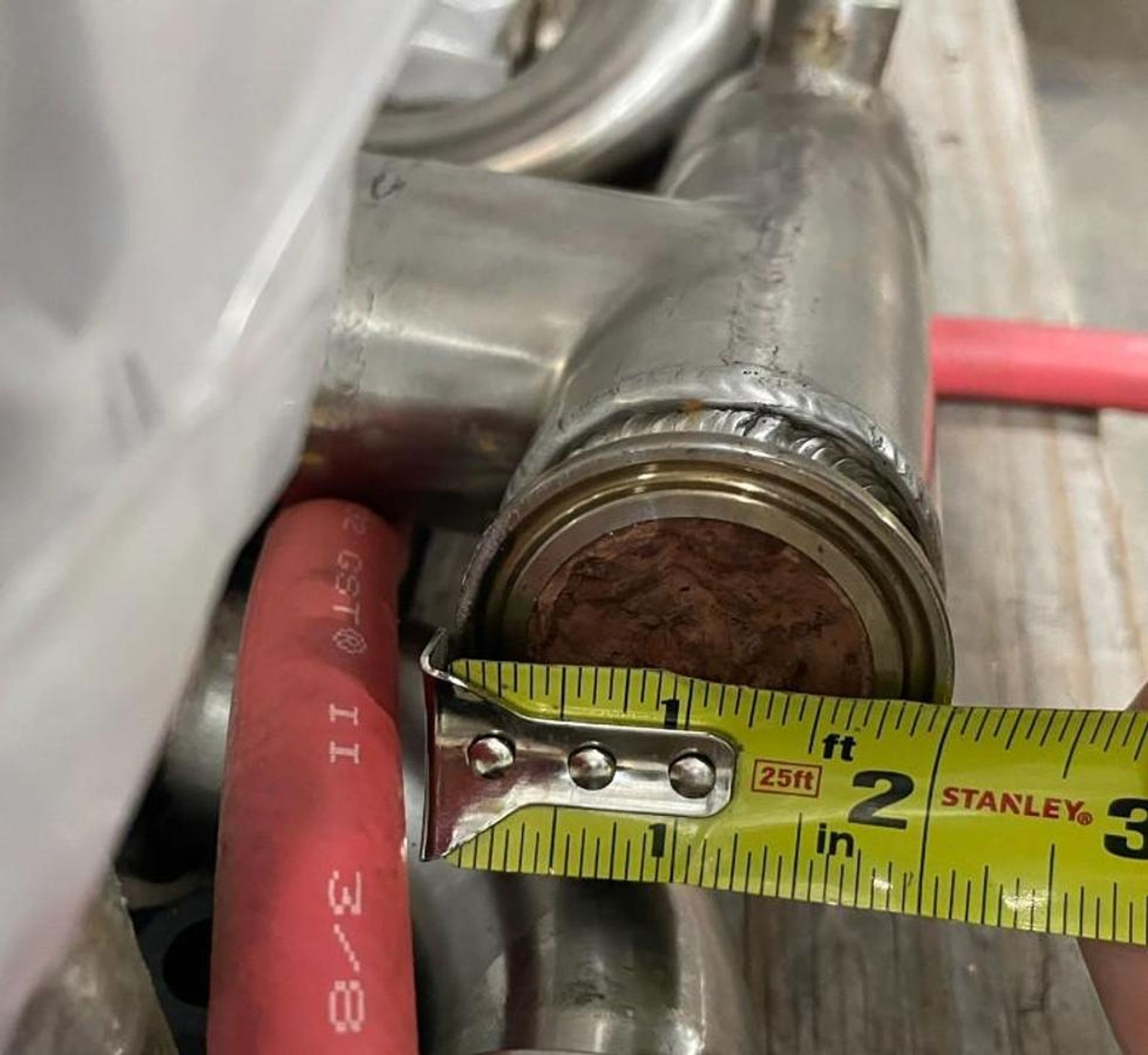 Lot of approx. 50-ft of 2" Stainless Steel Jacketed Piping -2" OD and 1 ...