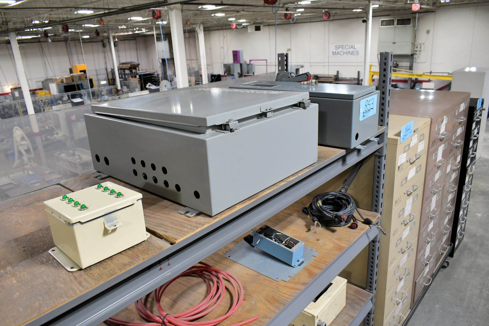Lot - Electrical Enclosure Boxes and Hydraulic Unit on (2) Sections ...