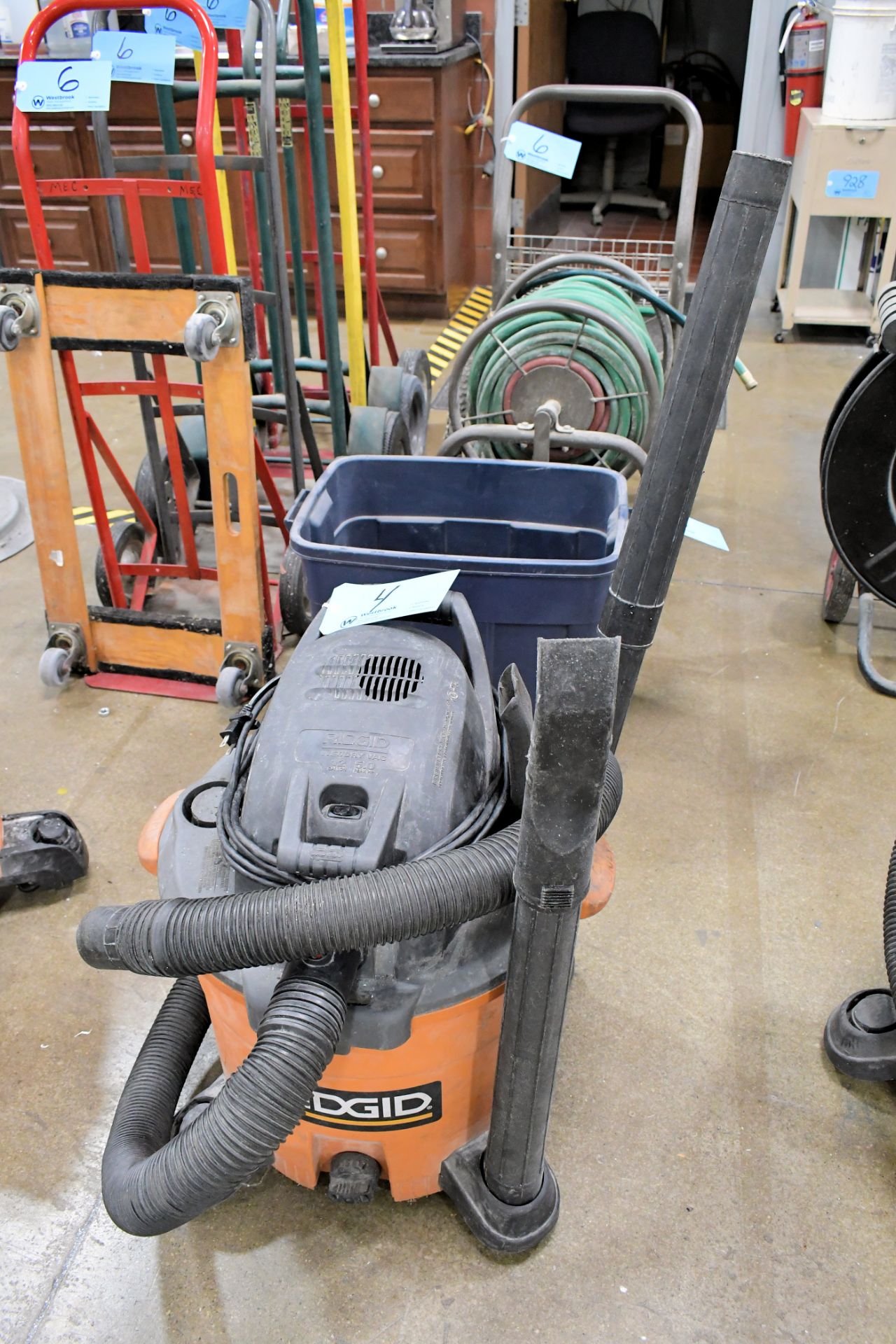 Ridgid Model WD12500 5 HP 12 Gallon Capacity Portable Shop Vac, s/n ...