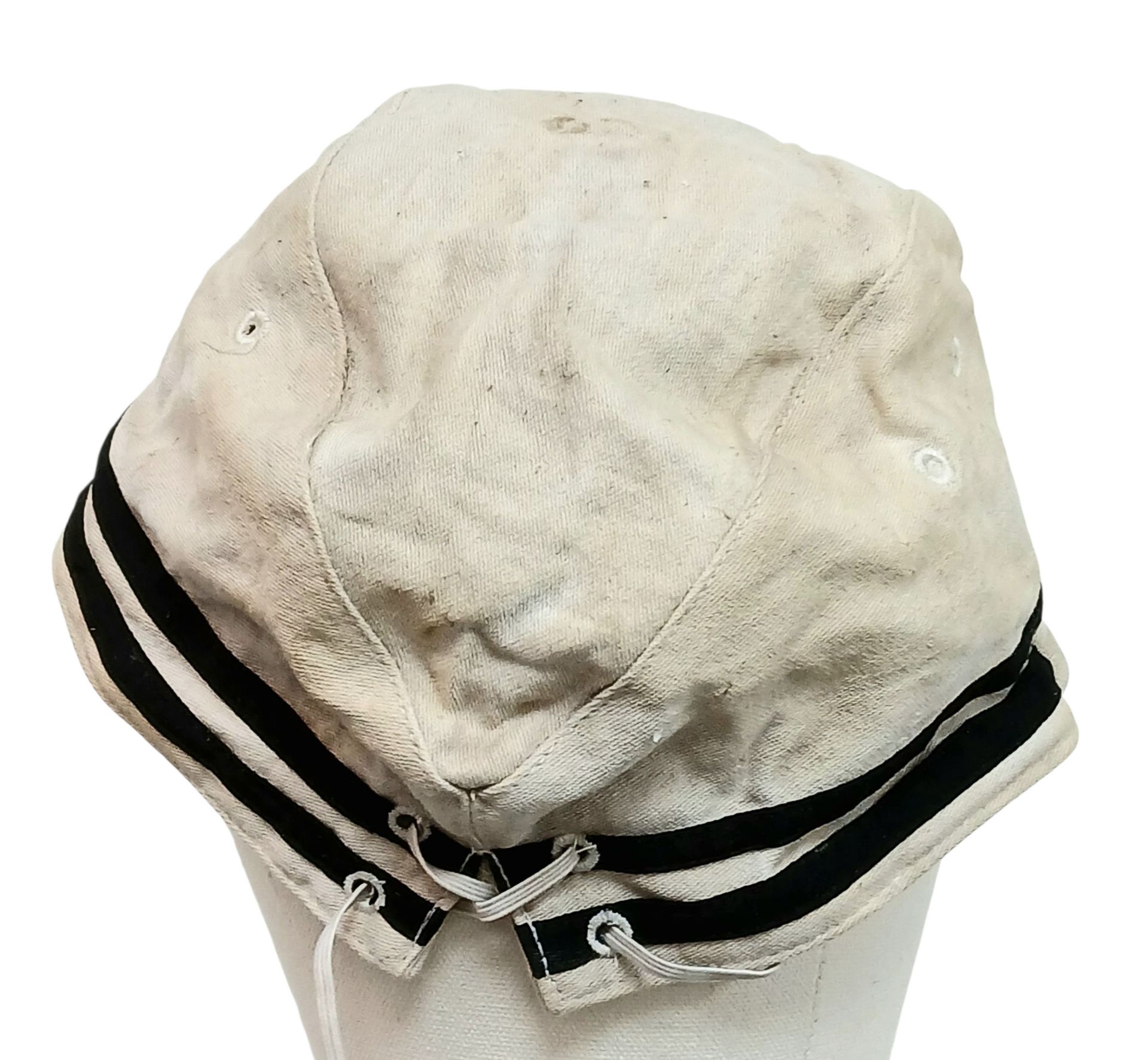WW2 Japanese Naval Officers Cap. Kanji Marked Inside.