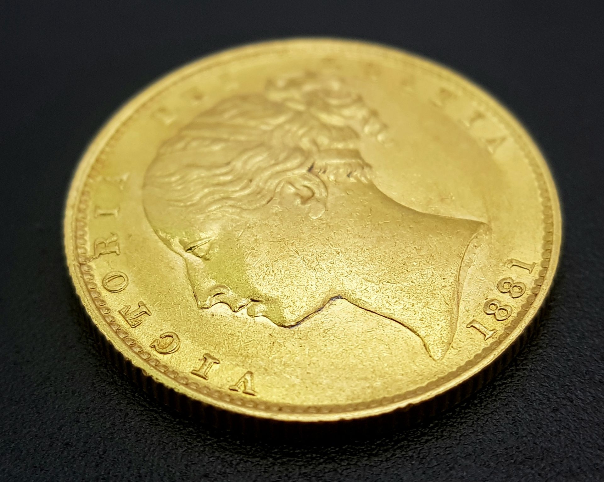 A 1881, QUEEN VICTORIA, SYDNEY MINT, SHIELD BACK, HIGH HAIRLINE, FULL ...