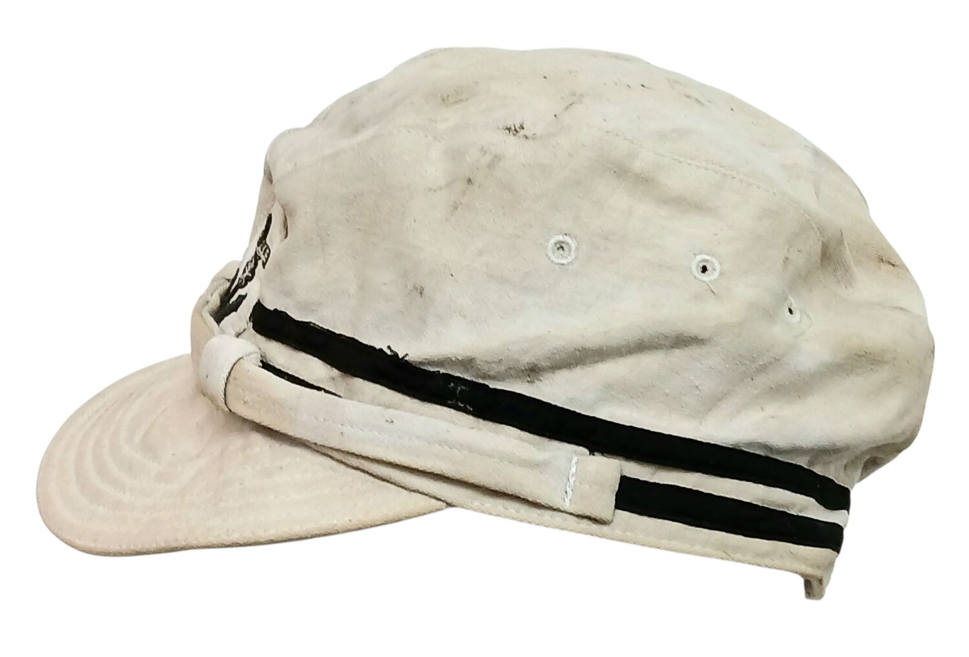 WW2 Japanese Naval Officers Cap. Kanji Marked Inside.