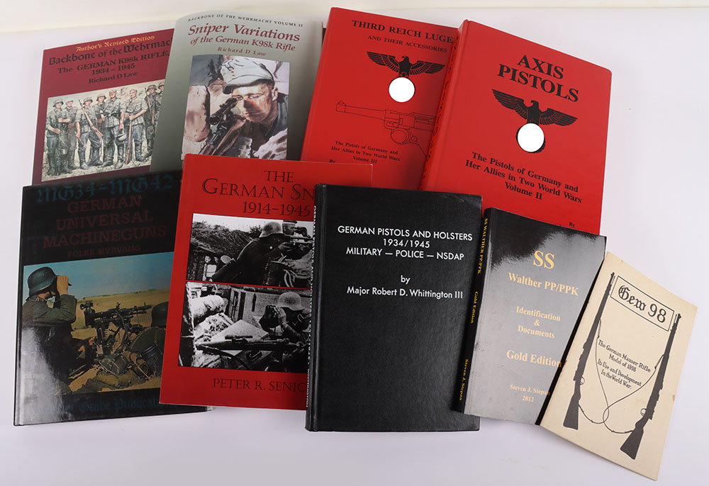 Nine WW2 German Weapon Reference Books, A good selection of reference ...