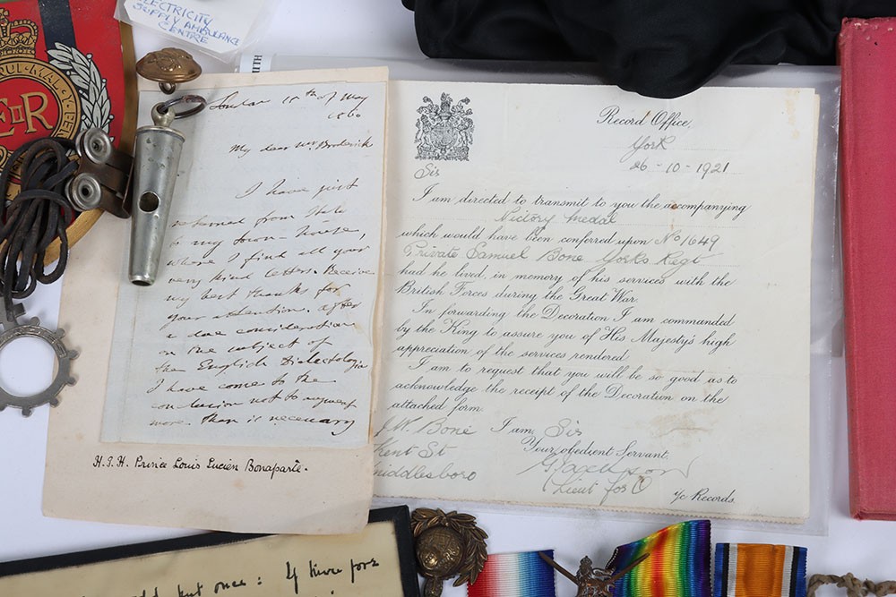 A Collection Of WW1/WW2 Paperwork, Ephemera & Medals. A selection of ...