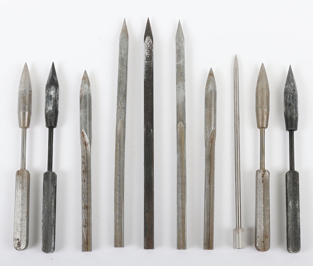WW1 Aerial flechettes. A selection of modern made steel flechettes ...