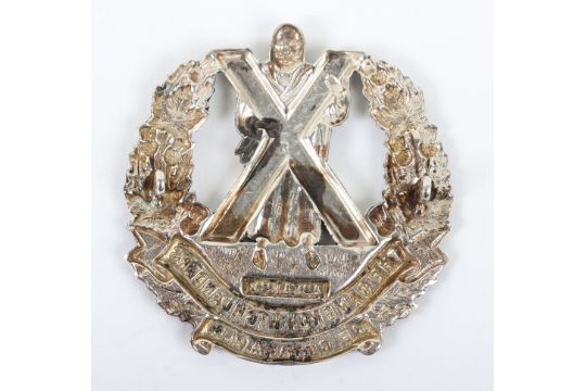 Officers Hallmarked Silver Cameron Highlanders of Ottawa (Machine ...